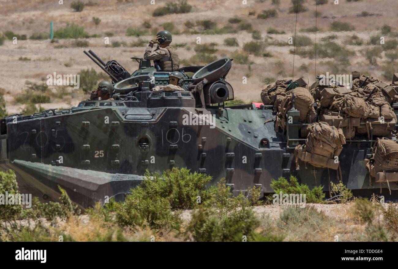 U.S. Marines with 4th Assault Amphibian Battalion, 4th Marine Division ...