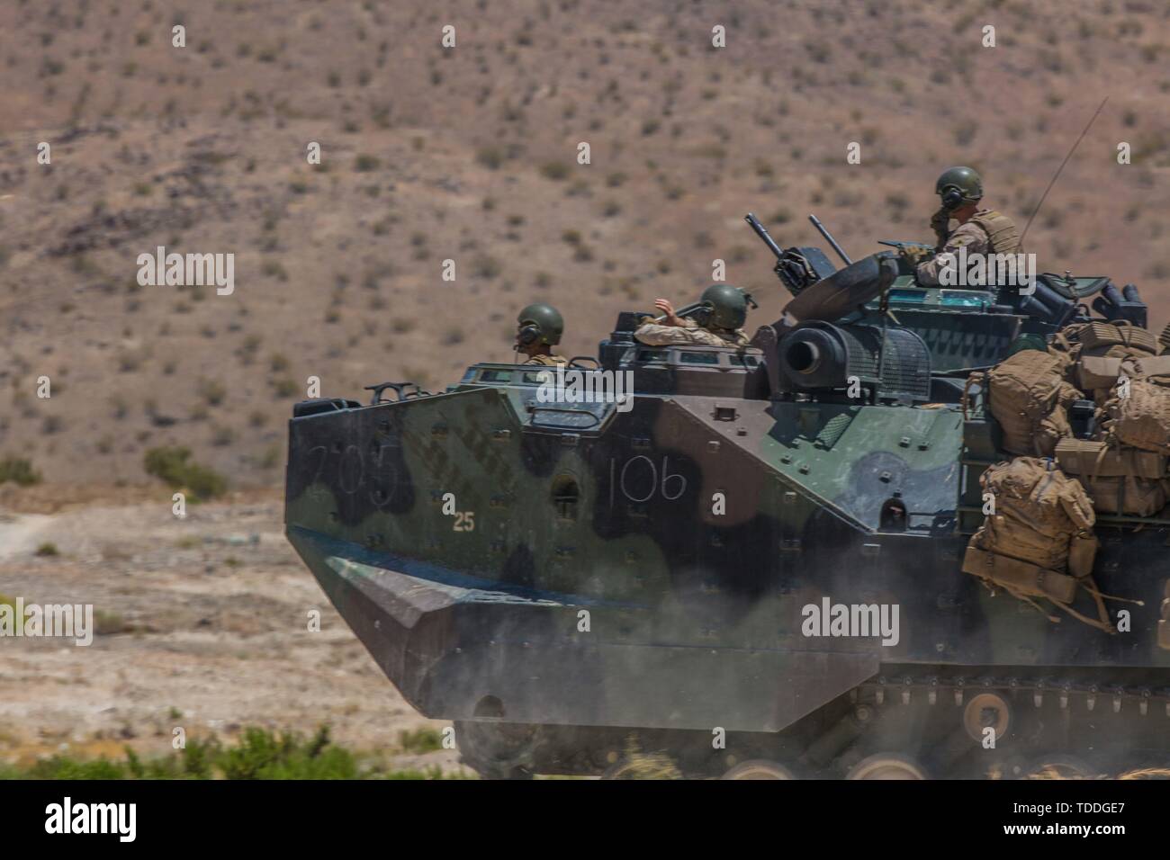 U.S. Marines with 4th Assault Amphibian Battalion, 4th Marine Division ...