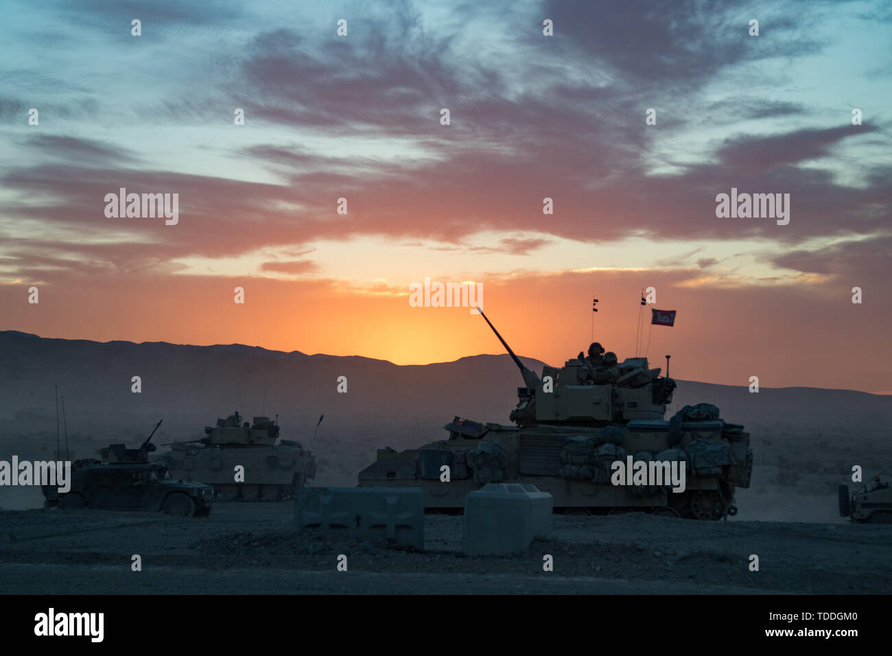 A Bradley Fighting Vehicle from the 116th Brigade Engineer Battalion ...