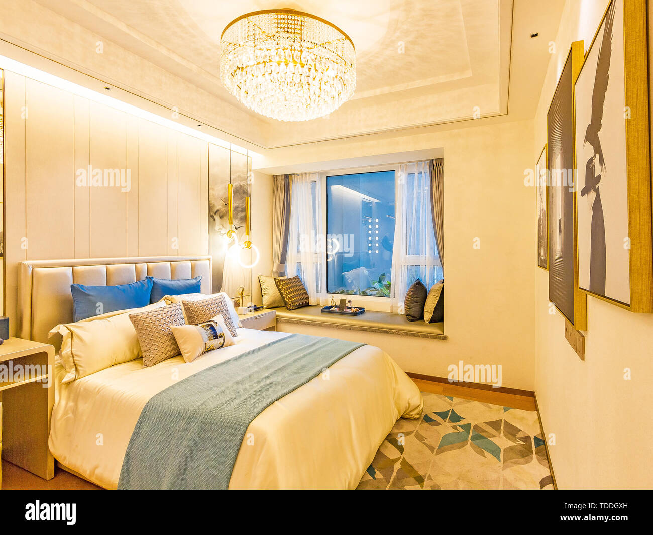 Bedroom, sleep, comfortable and comfortable rest environment, different ...