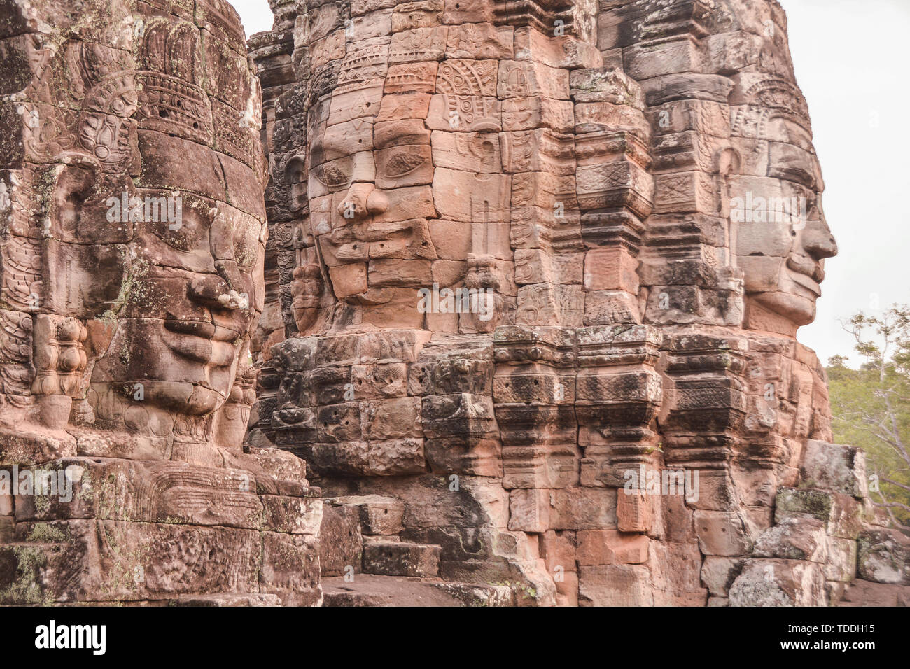 Angkor Wat Angkor's smile Stock Photo - Alamy