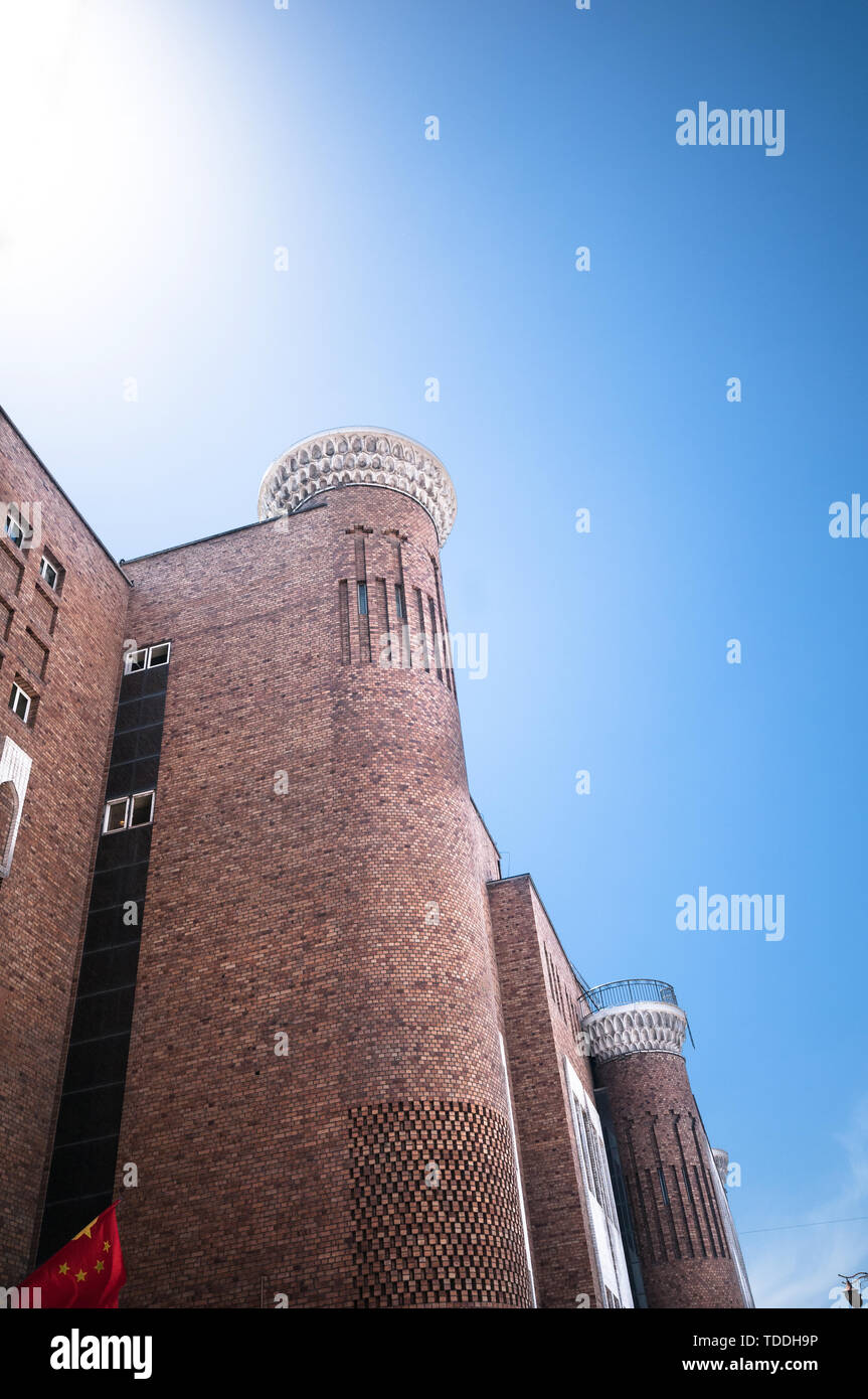 Ethnic architecture in Dabaza, Urumqi Stock Photo - Alamy
