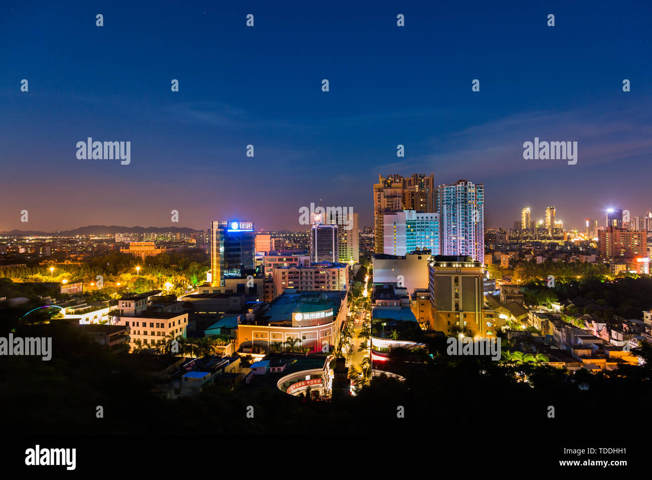 City Night Scene Stock Photo - Alamy