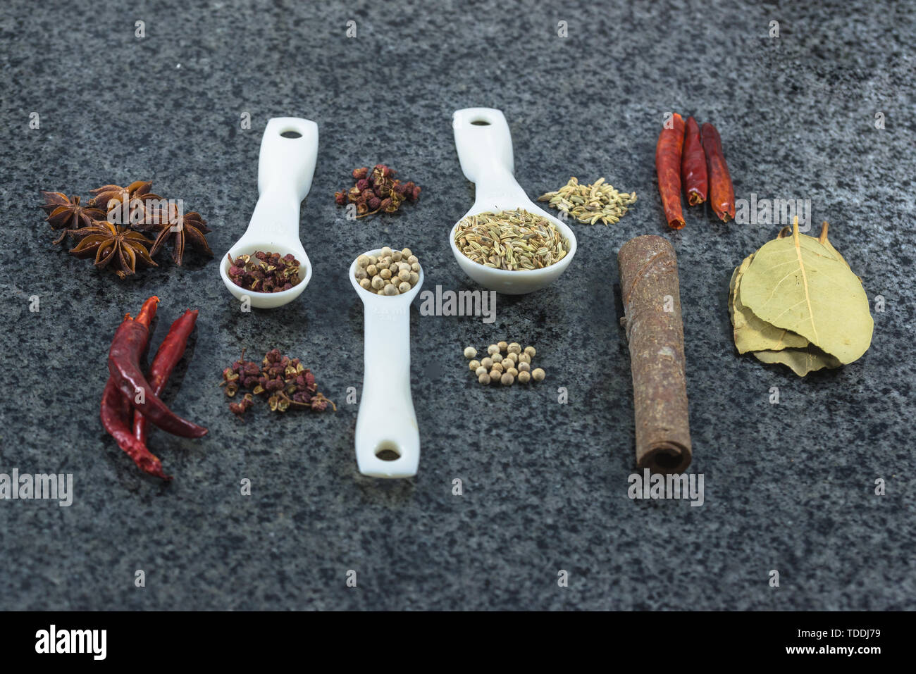 Edible spice seasonings Stock Photo - Alamy