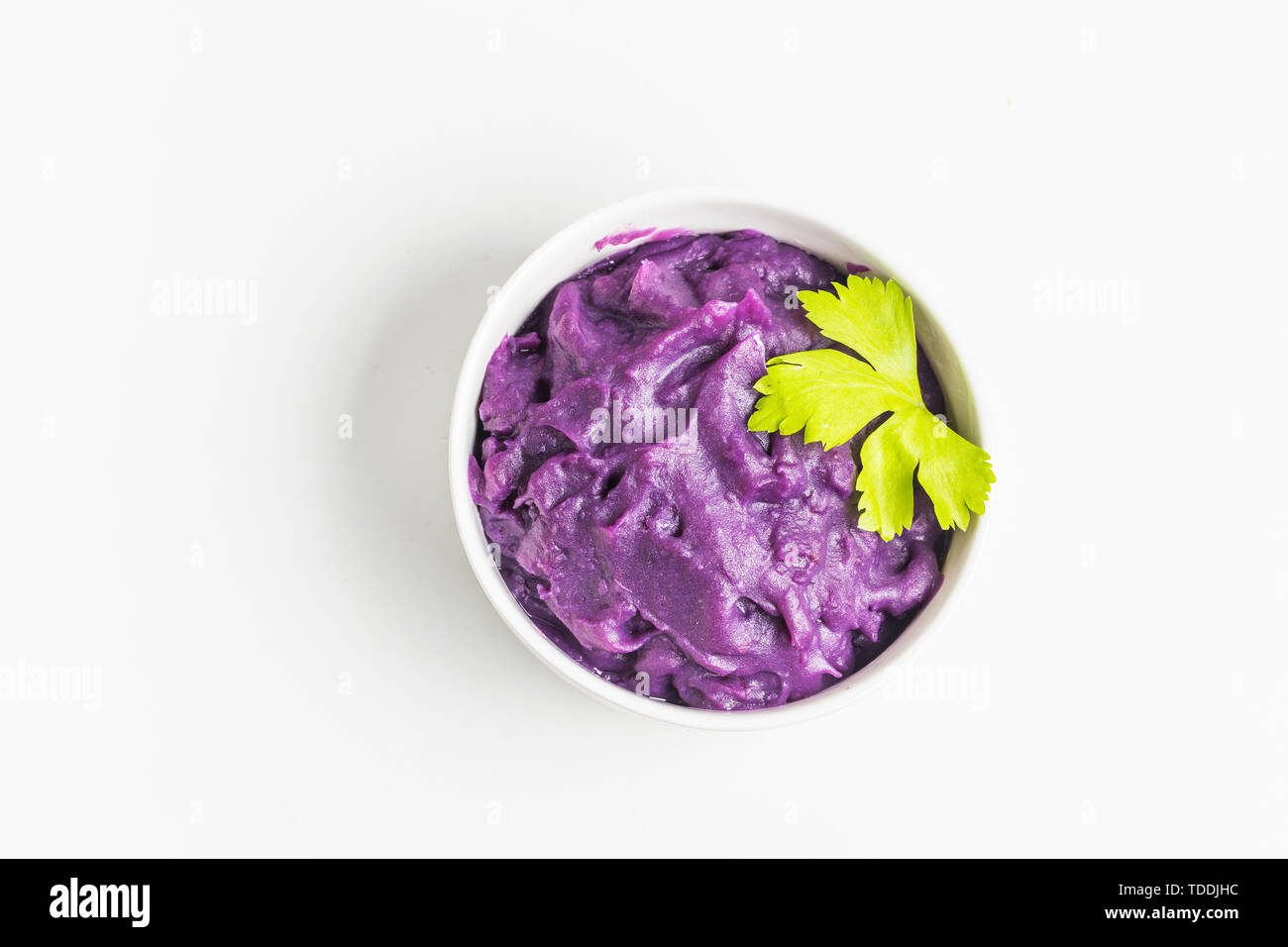 Purple sweet potato mash Stock Photo - Alamy