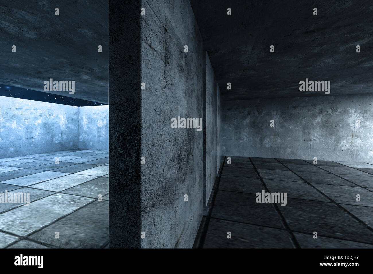 Three-dimensional rendering, ancient and mysterious underground room at ...