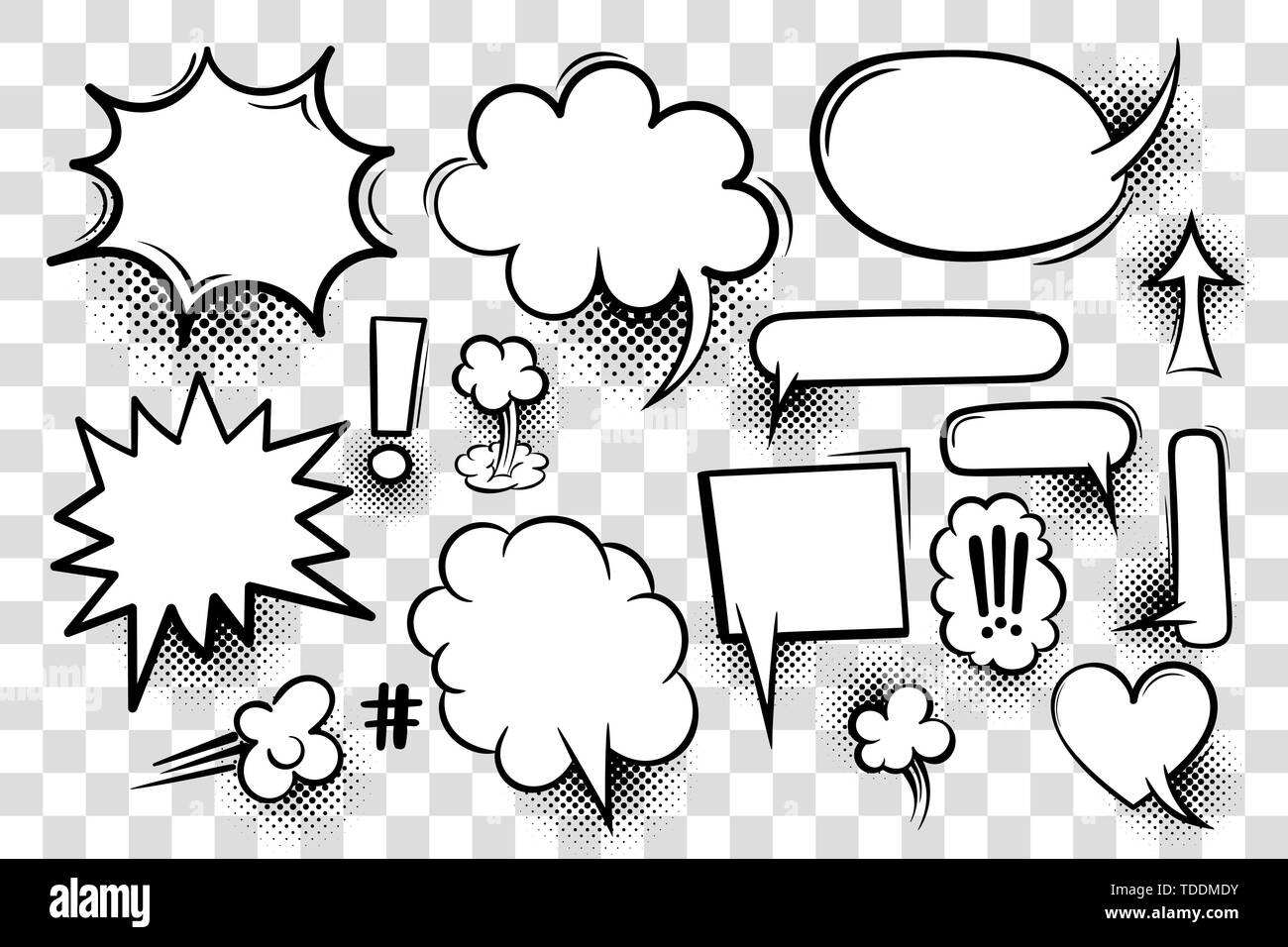 Comic book text speech bubble in pop art style. Halftone background ...