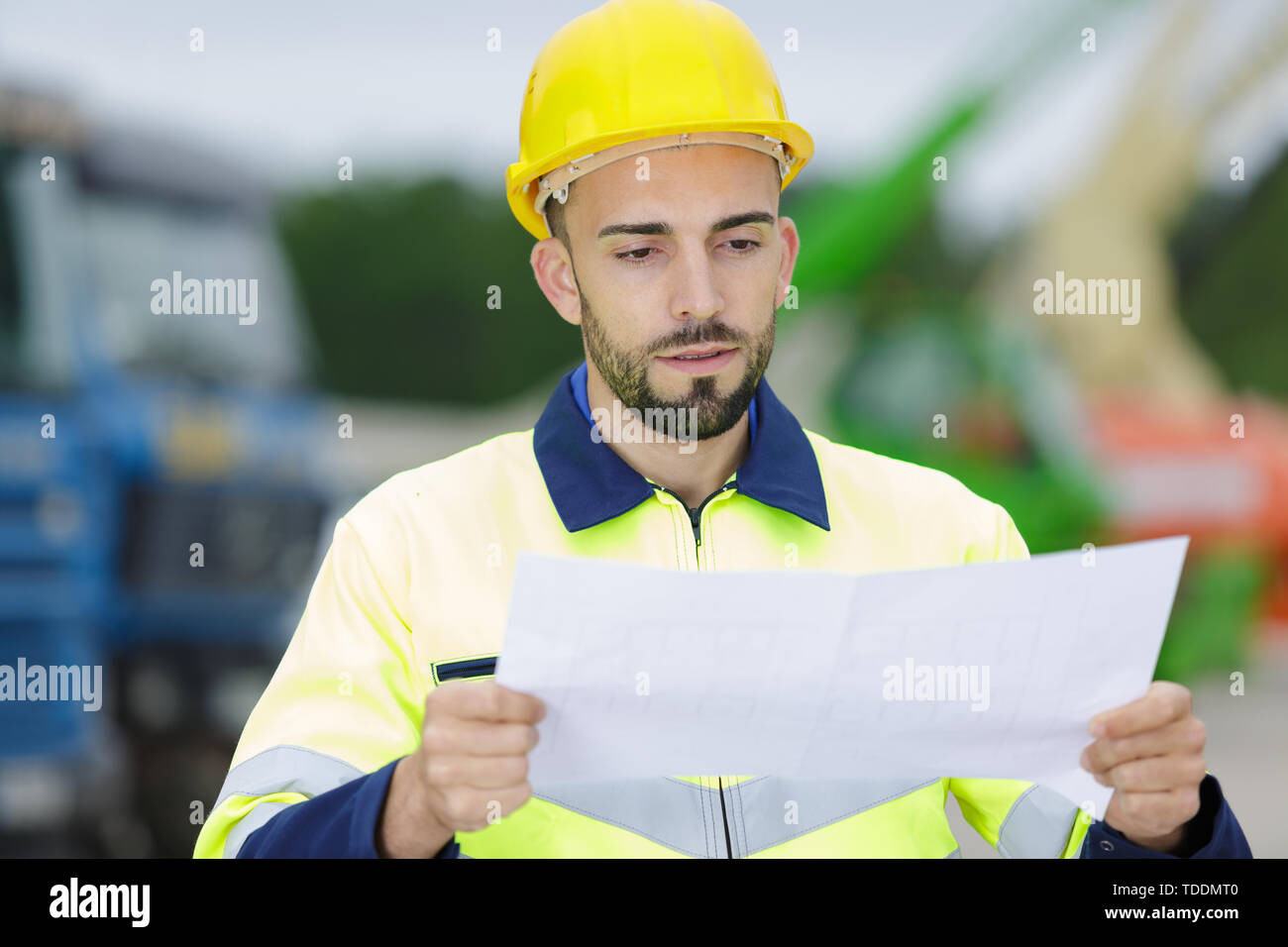 foreman on construction project Stock Photo - Alamy