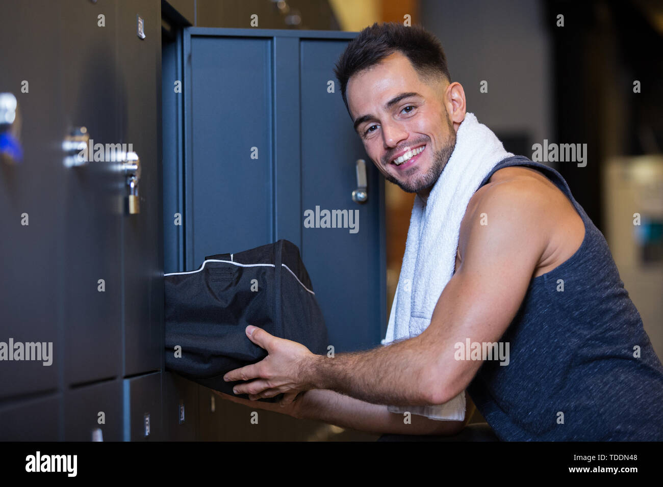 Lockerroom bag hi-res stock photography and images - Alamy