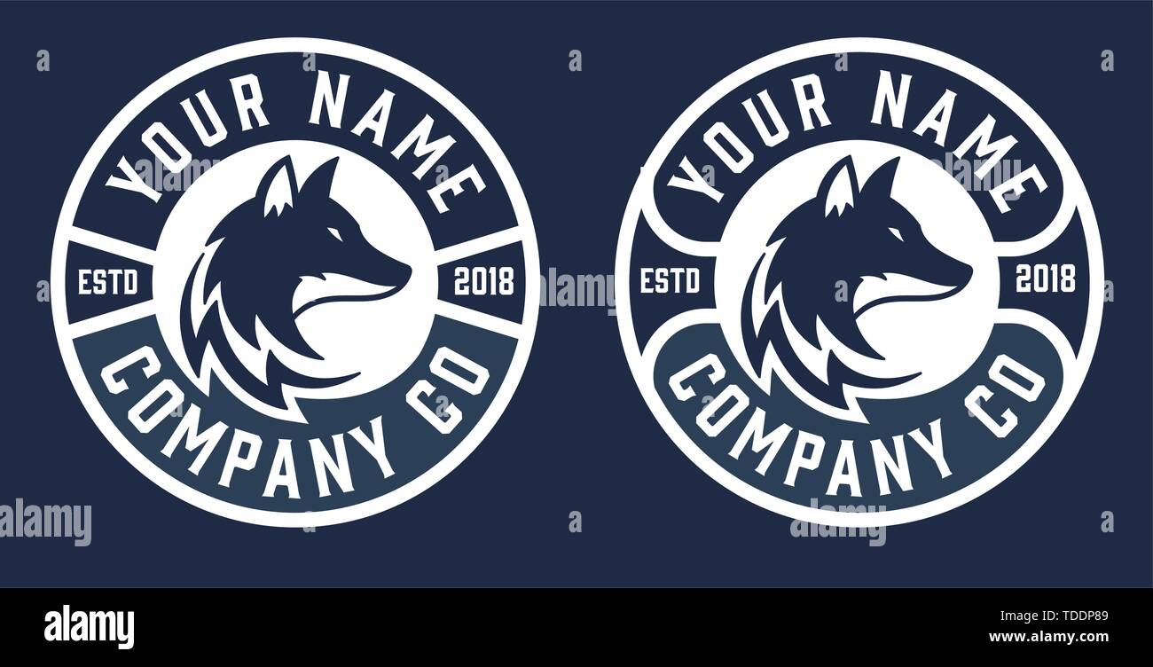 Creative circle fox logo vector, Round Fox Logo Template - Vector Stock ...