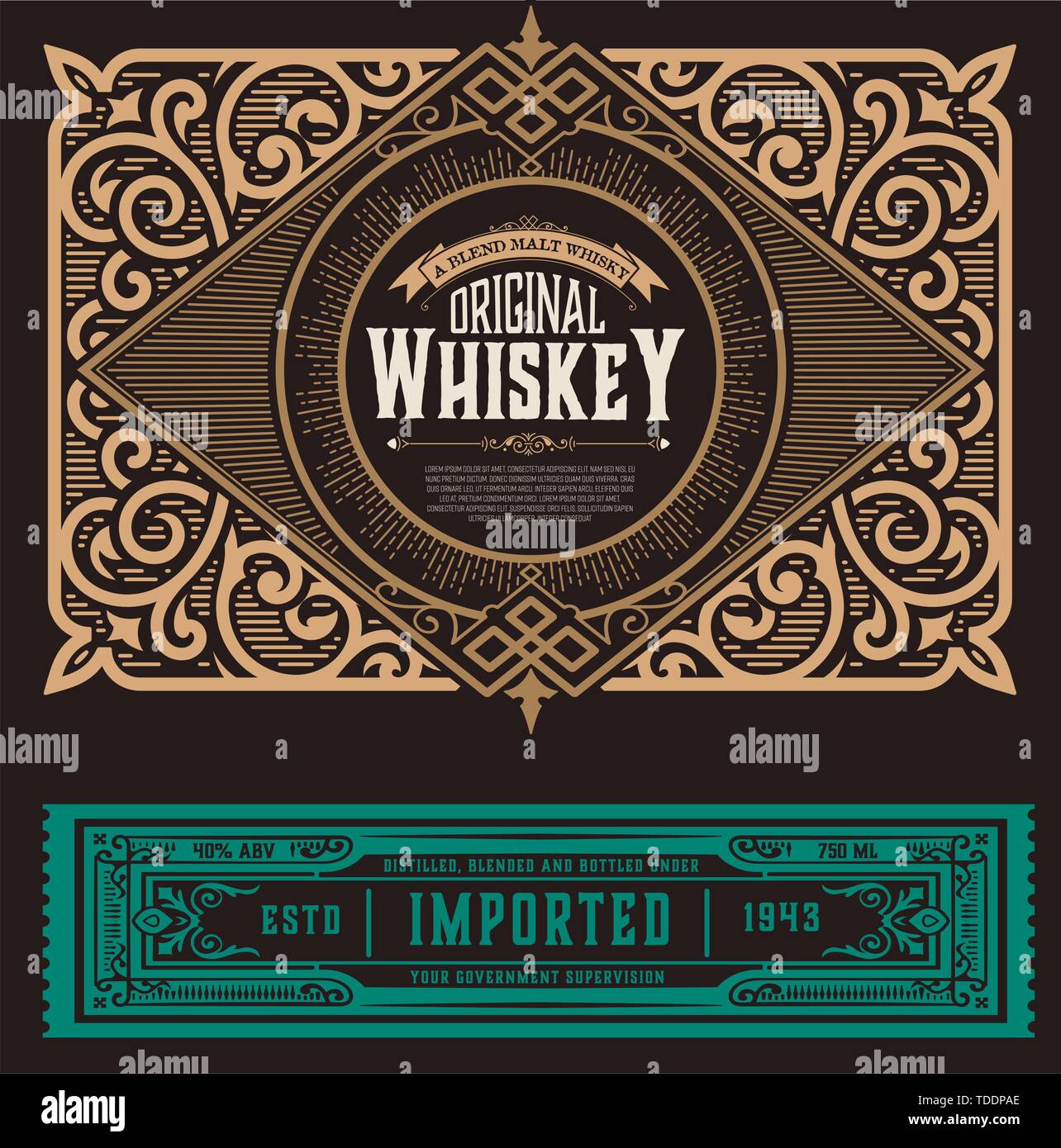 Western label for packing Stock Vector Image & Art - Alamy