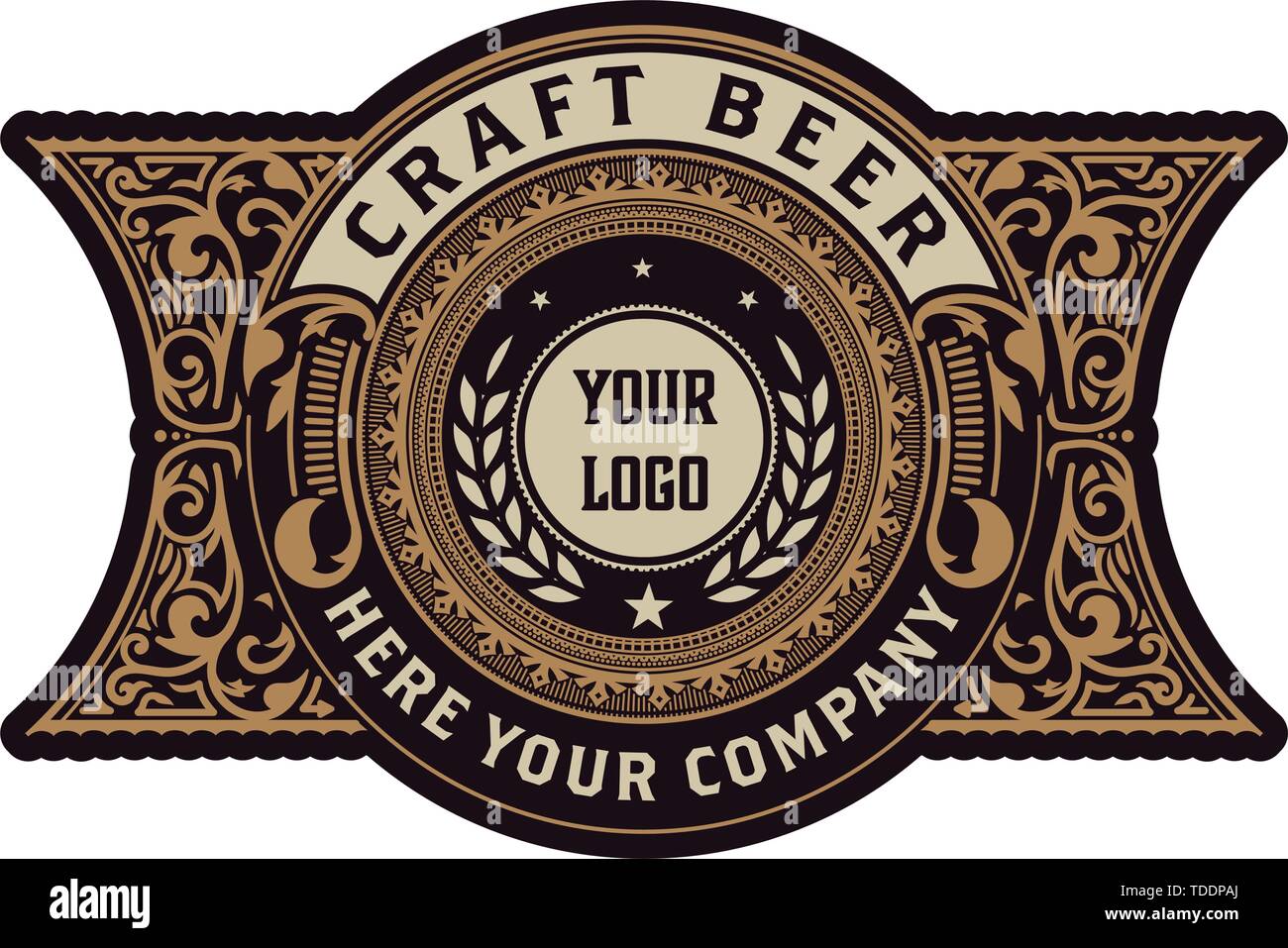 Vintage beer label for packing Stock Vector Image & Art - Alamy