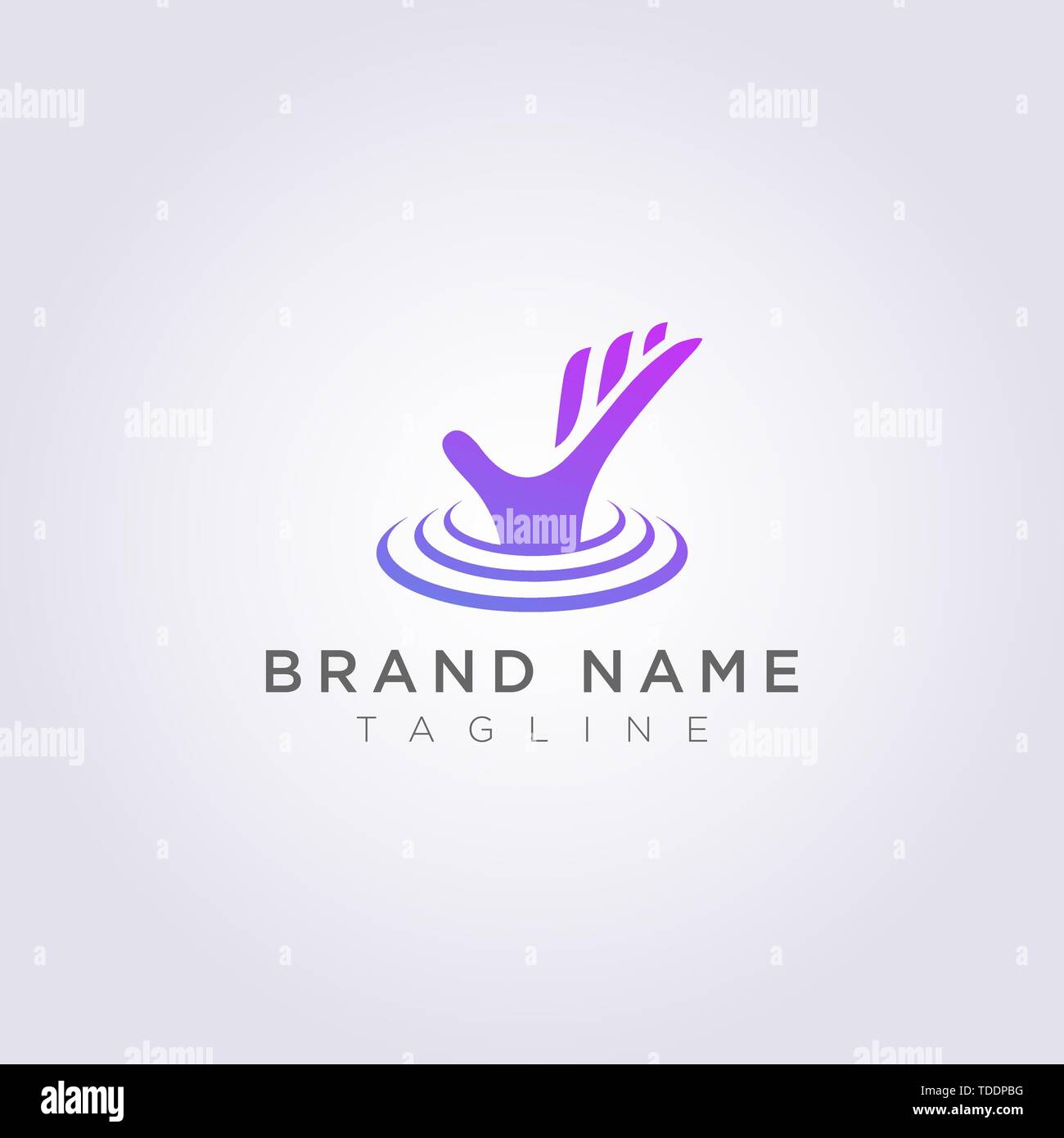 Design hand logos that come out of underwater for your Business or ...