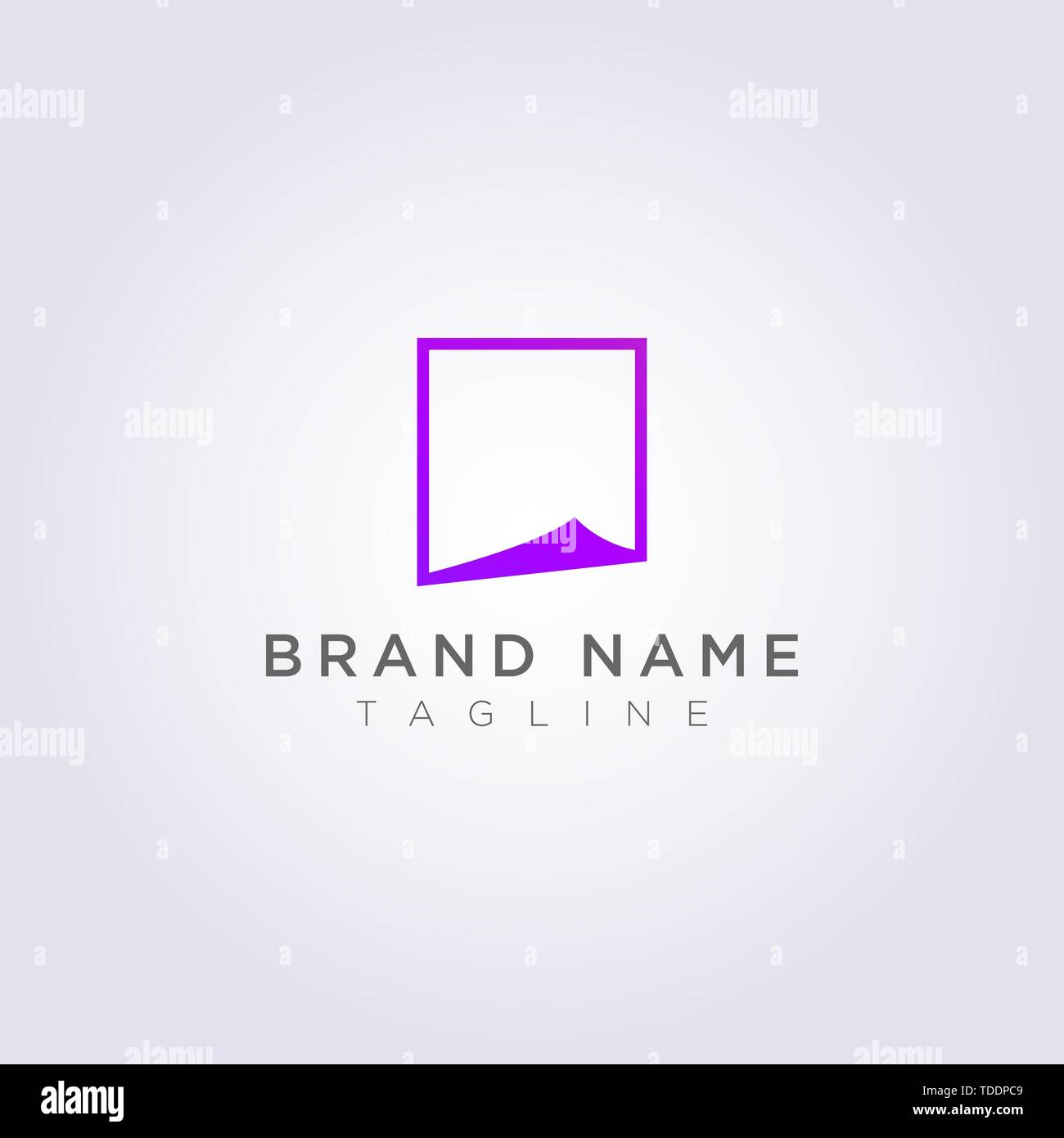 Folded paper logo design for your business or brand Stock Vector Image ...