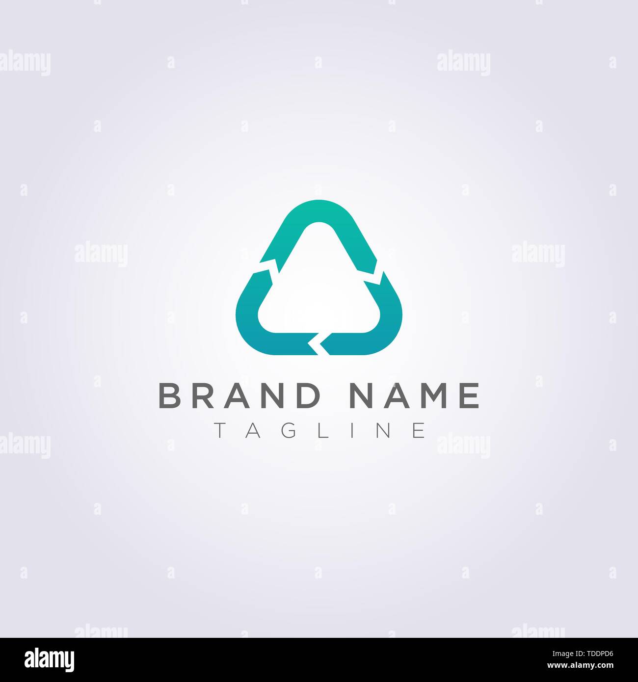 Recycle triangle logo design for your Business or Brand Stock Vector ...