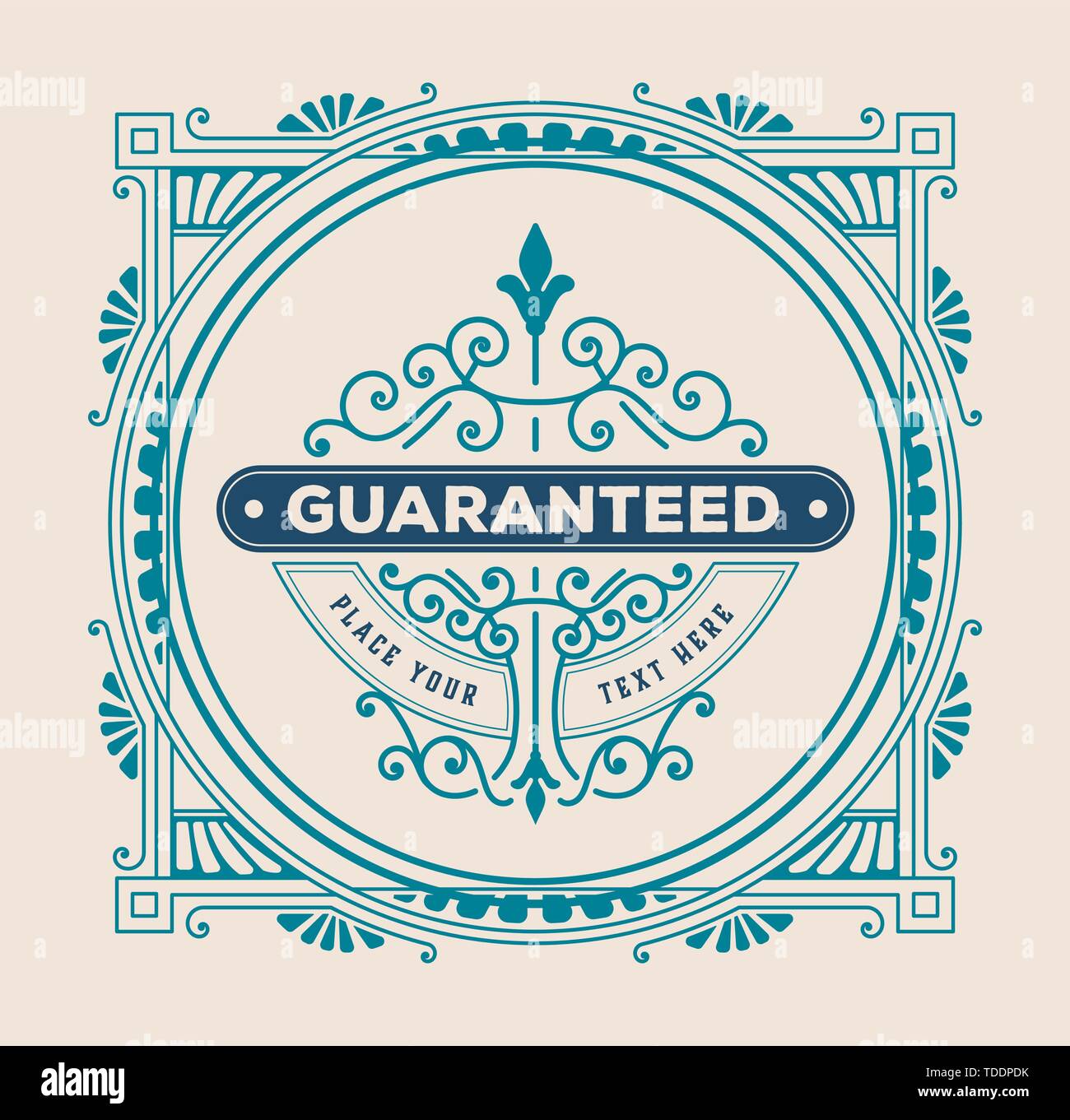 vintage badget. Vector layered Stock Vector Image & Art - Alamy