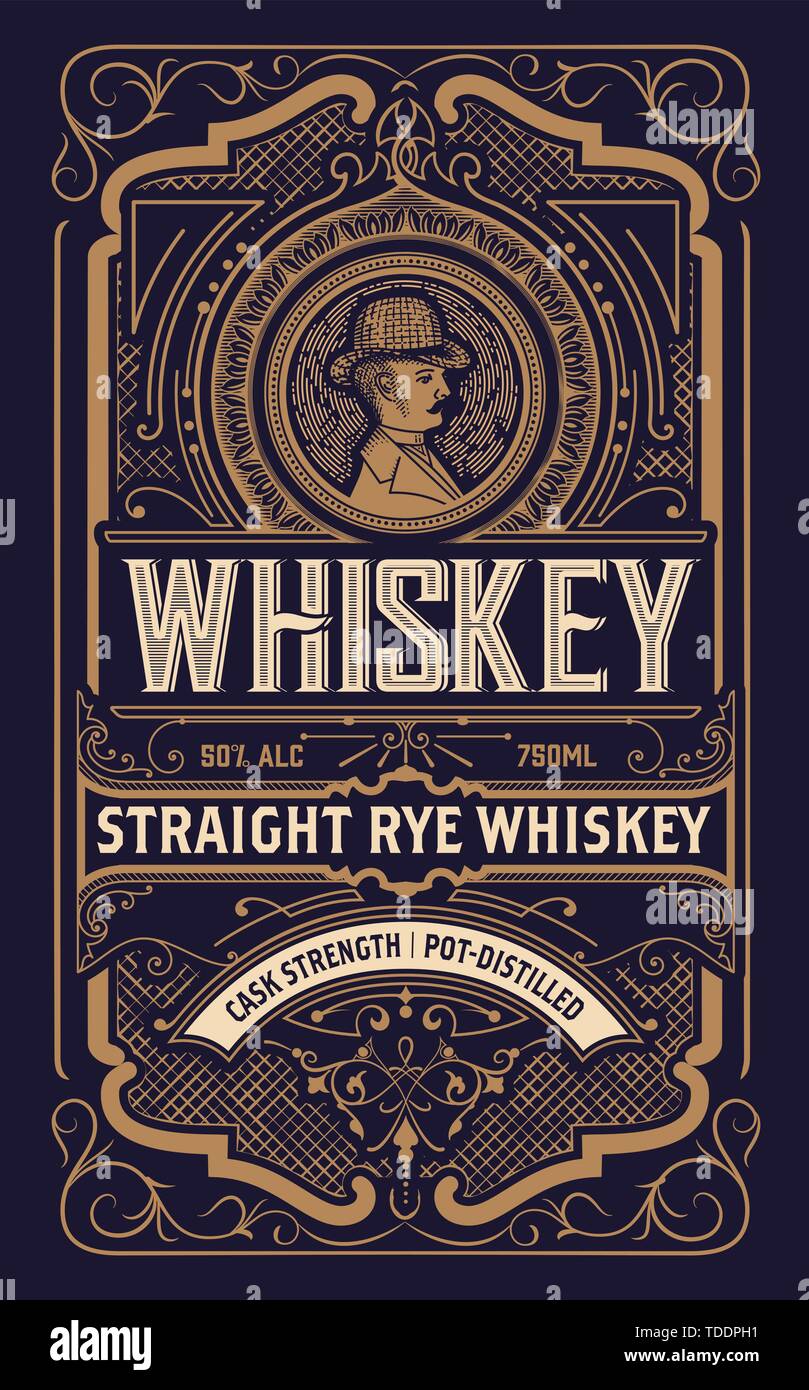 Vintage Label for packig. Vector layered Stock Vector Image & Art - Alamy
