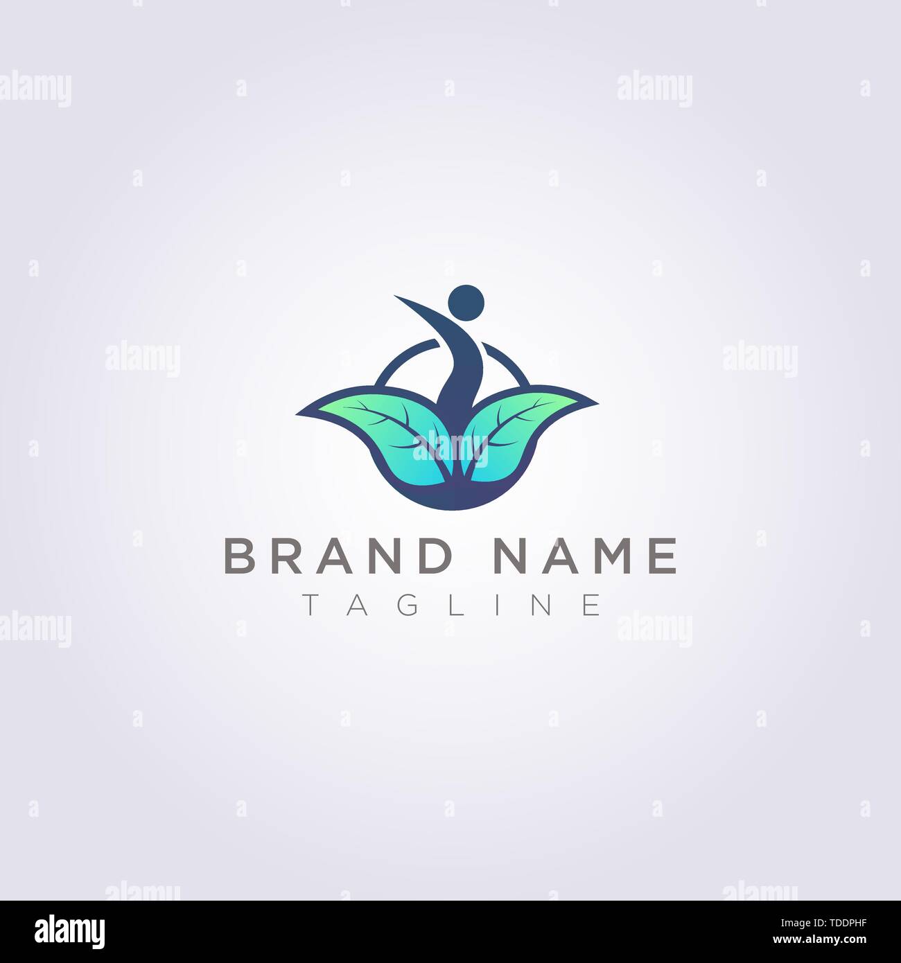 Design a person symbol logo with surrounding leaves for your business ...