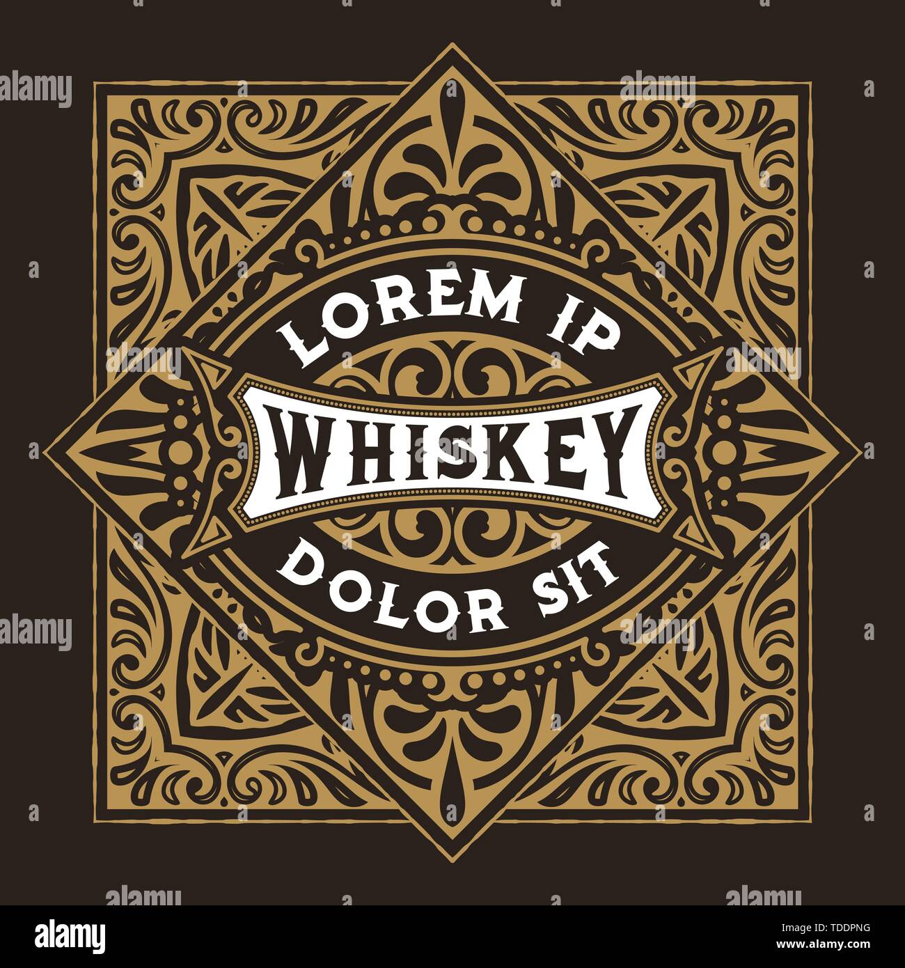 Template for packing. Vintage Style Stock Vector Image & Art - Alamy