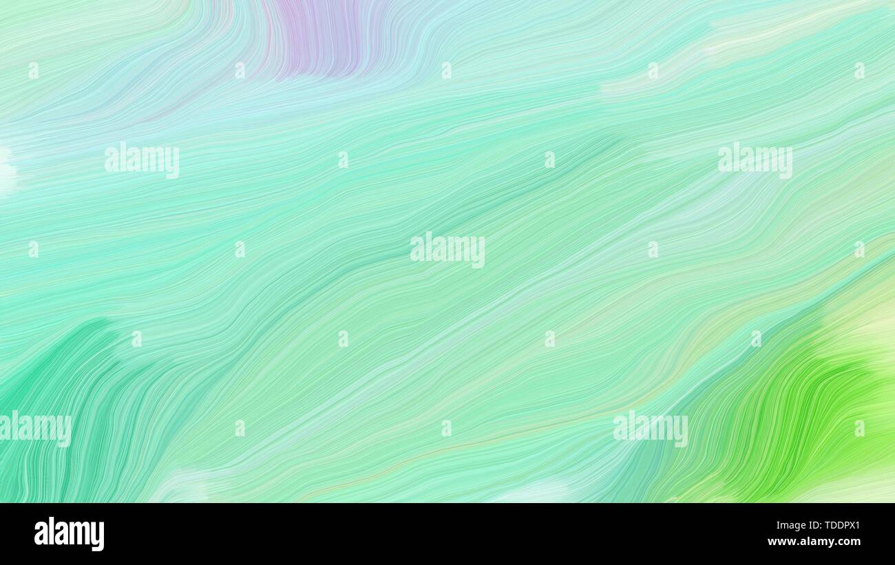 curved lines waves with powder blue, moderate green and light green ...