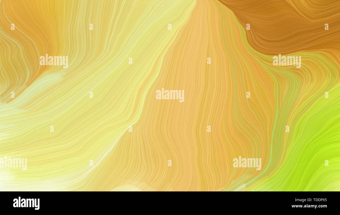 burly wood, sandy brown and dark golden rod colored and curved lines ...