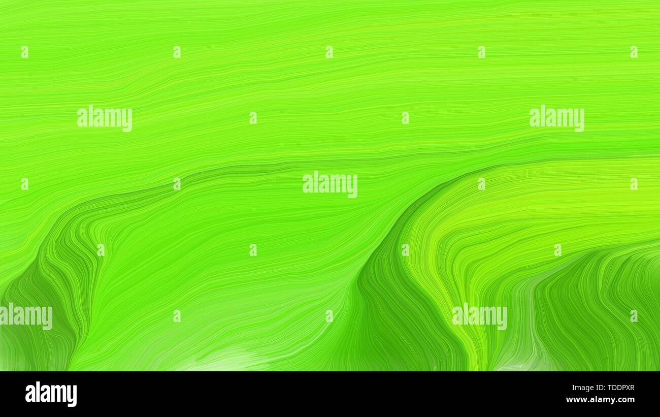 curved lines artwork with lawn green, dark green and moderate green ...