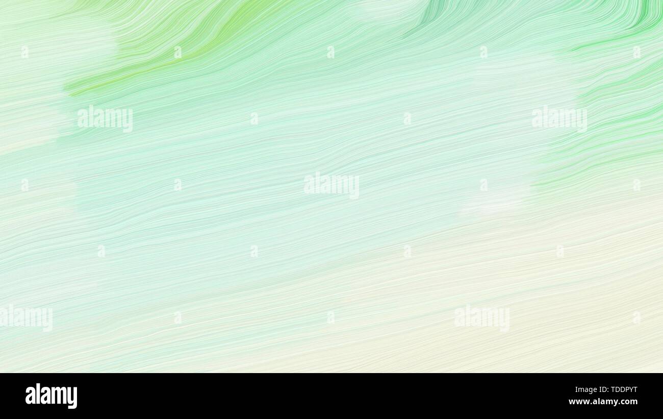 curved lines artwork with beige, tea green and pale green colors ...