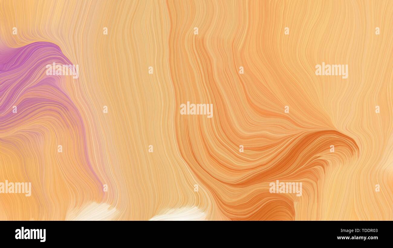 curved lines artwork with burly wood, indian red and bisque colors ...