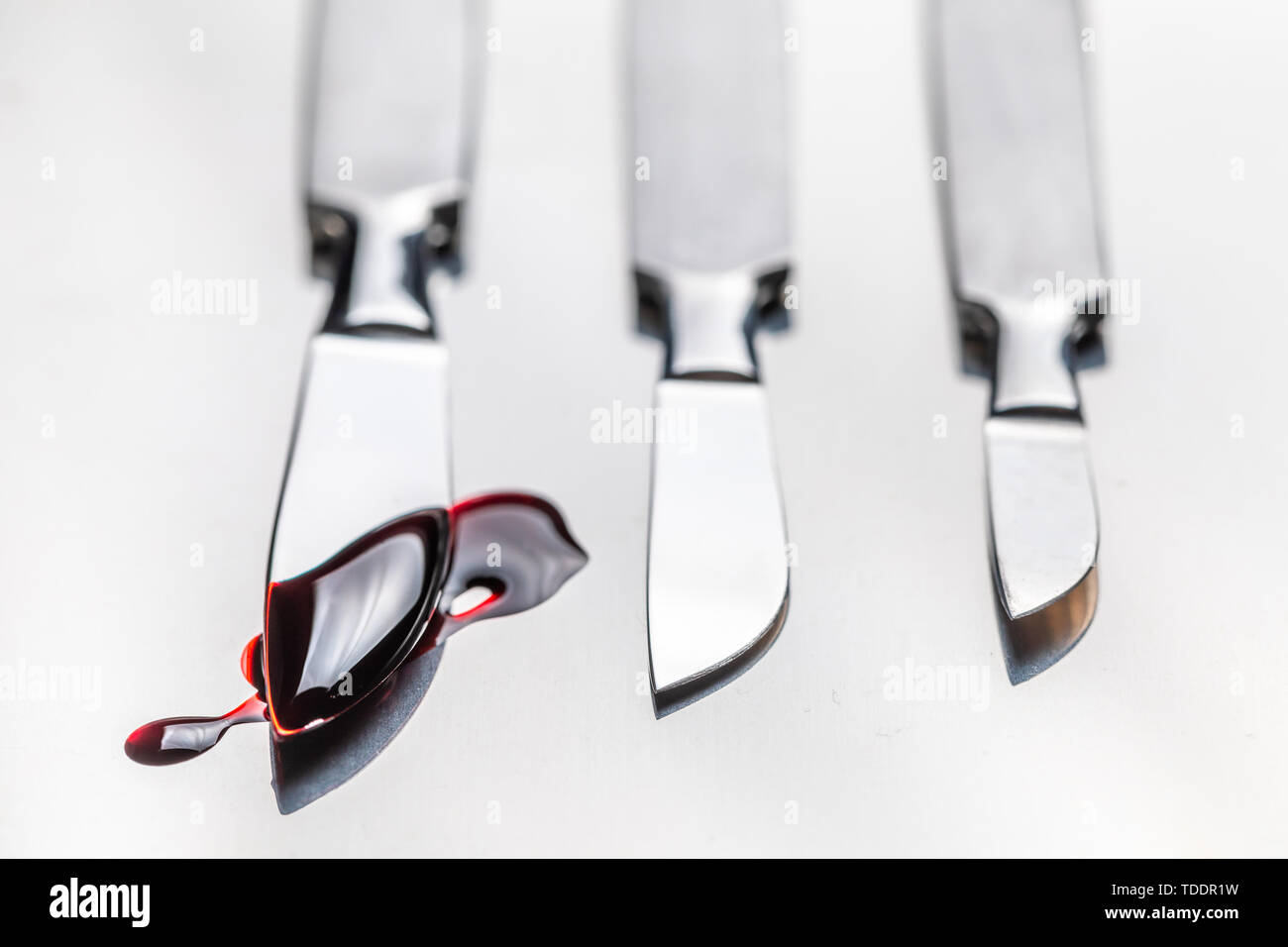 Scalpels blood hi-res stock photography and images - Alamy