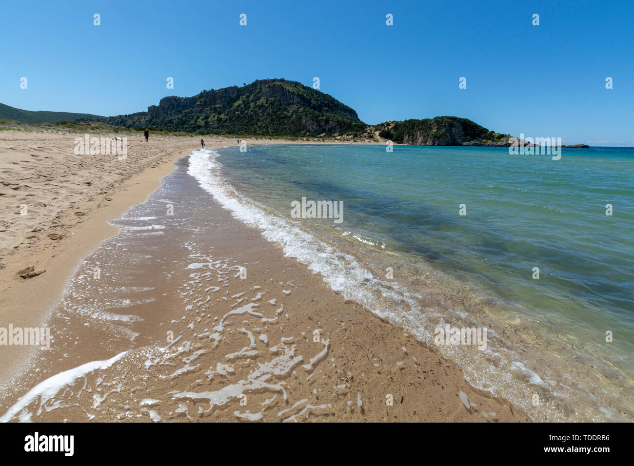Voidokilia Beach, popular white sand and blue clear water beach in ...