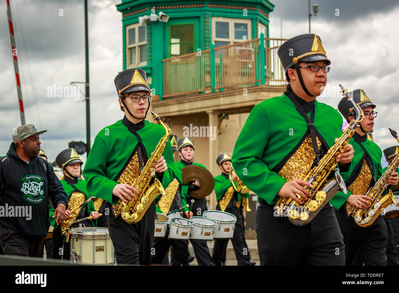 Portland, Oregon, USA - June 8, 2019: Parkrose High School Marching ...