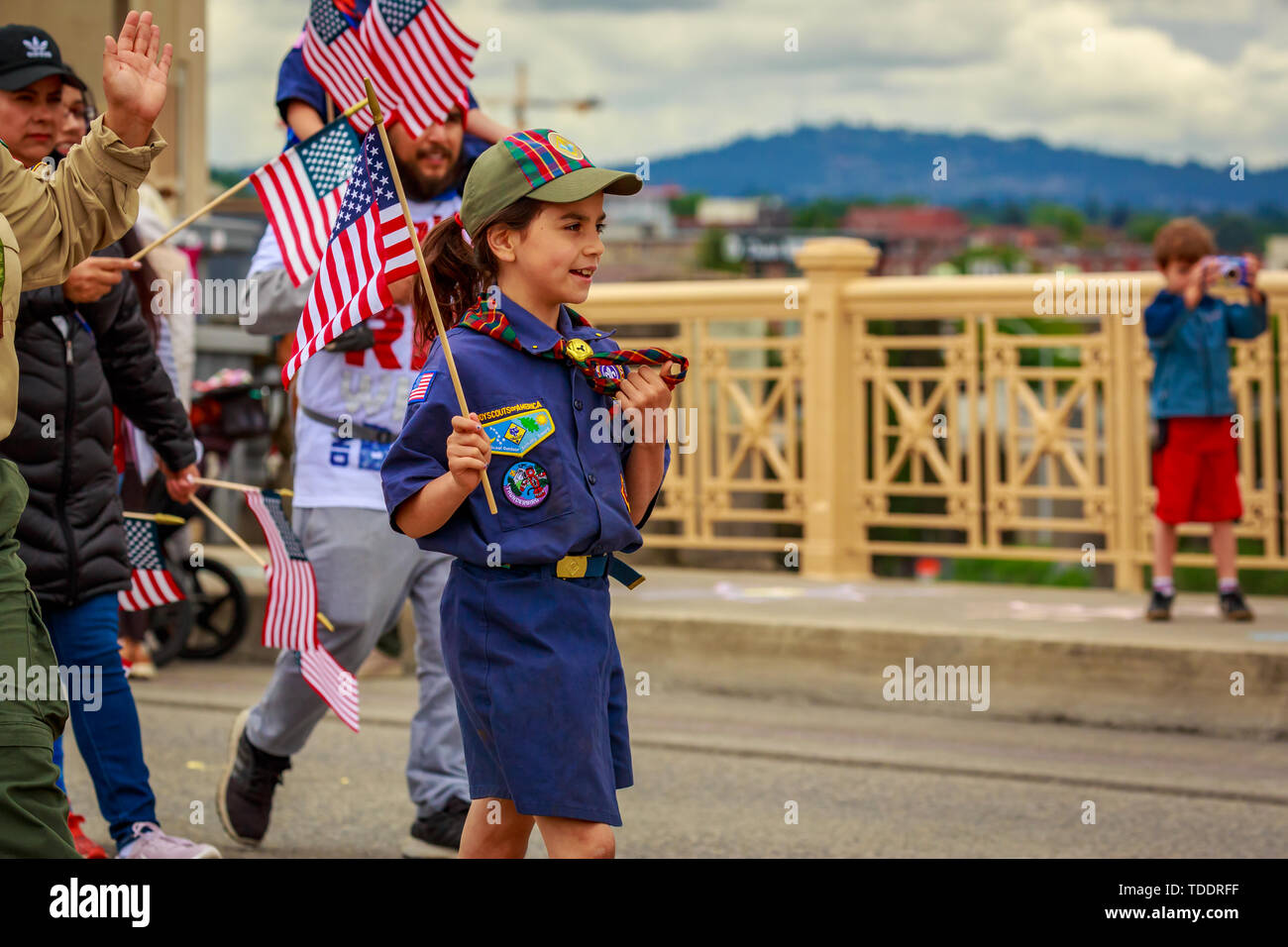 Portland, Oregon, USA - June 8, 2019: Boy Scouts of America in the ...