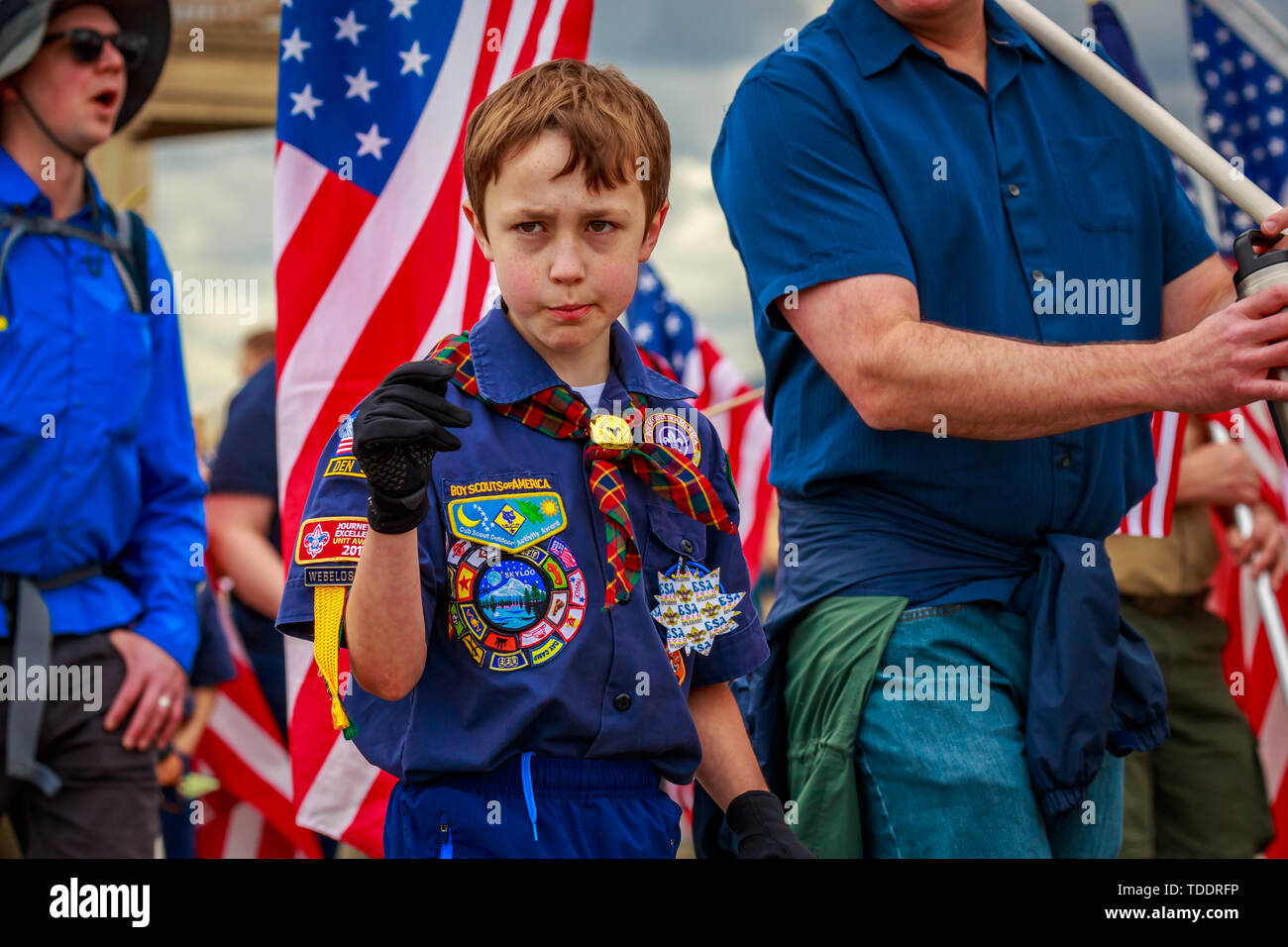 Portland, Oregon, USA - June 8, 2019: Boy Scouts of America in the ...