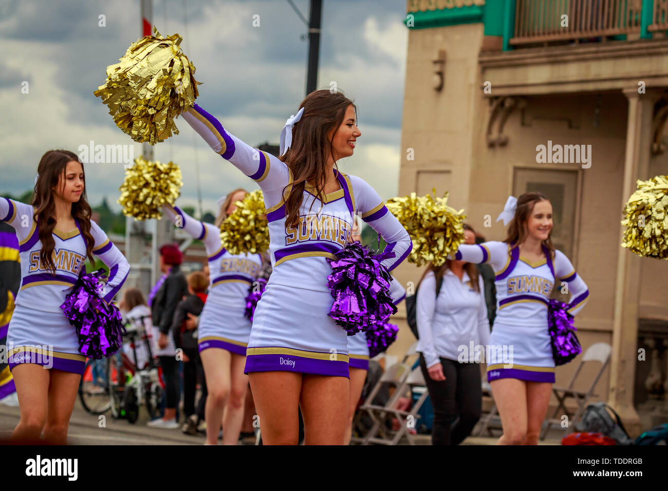 Portland, Oregon, USA - June 8, 2019: Sumner High School Spartan ...