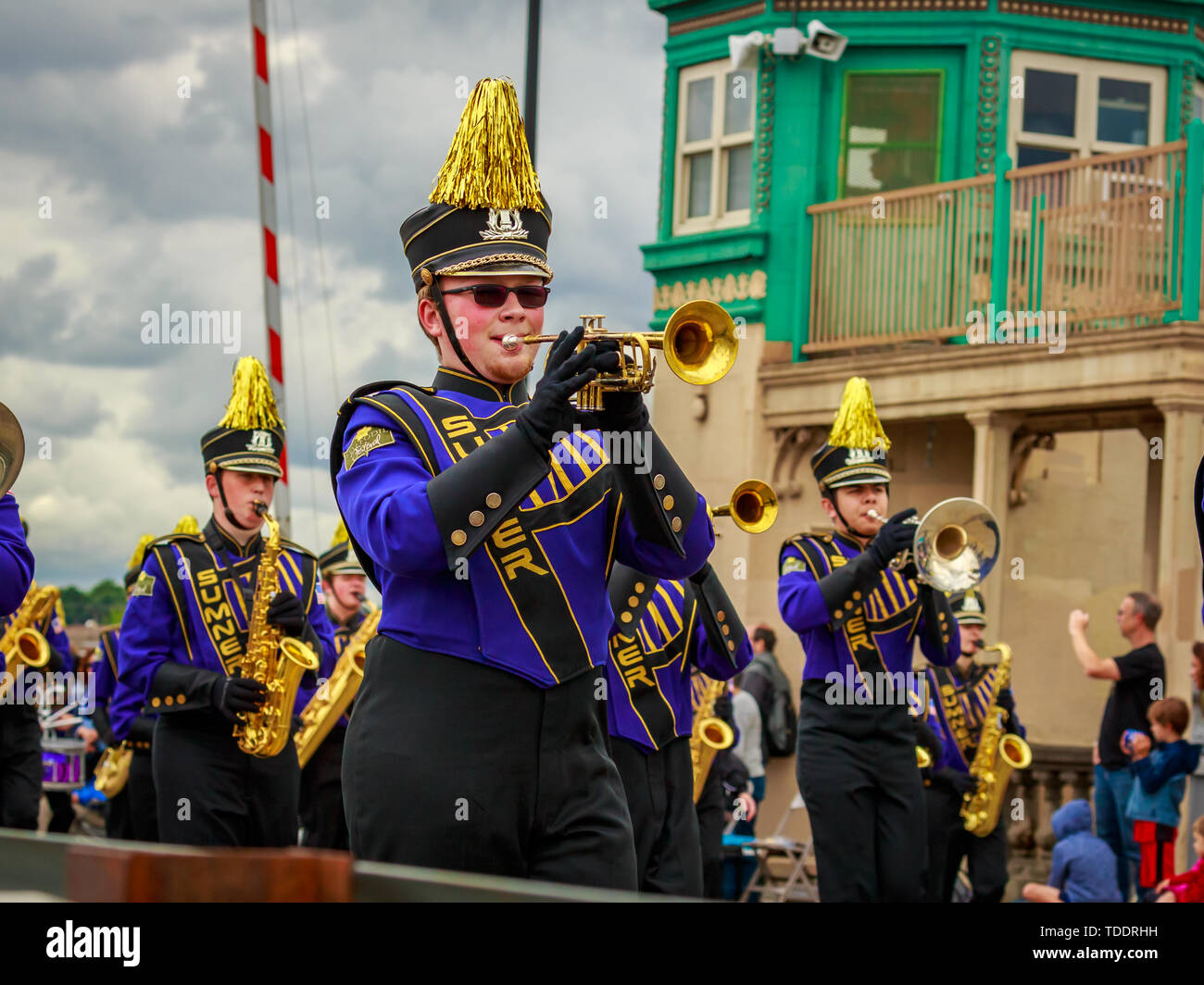 Portland, Oregon, USA - June 8, 2019: Sumner High School Spartan ...