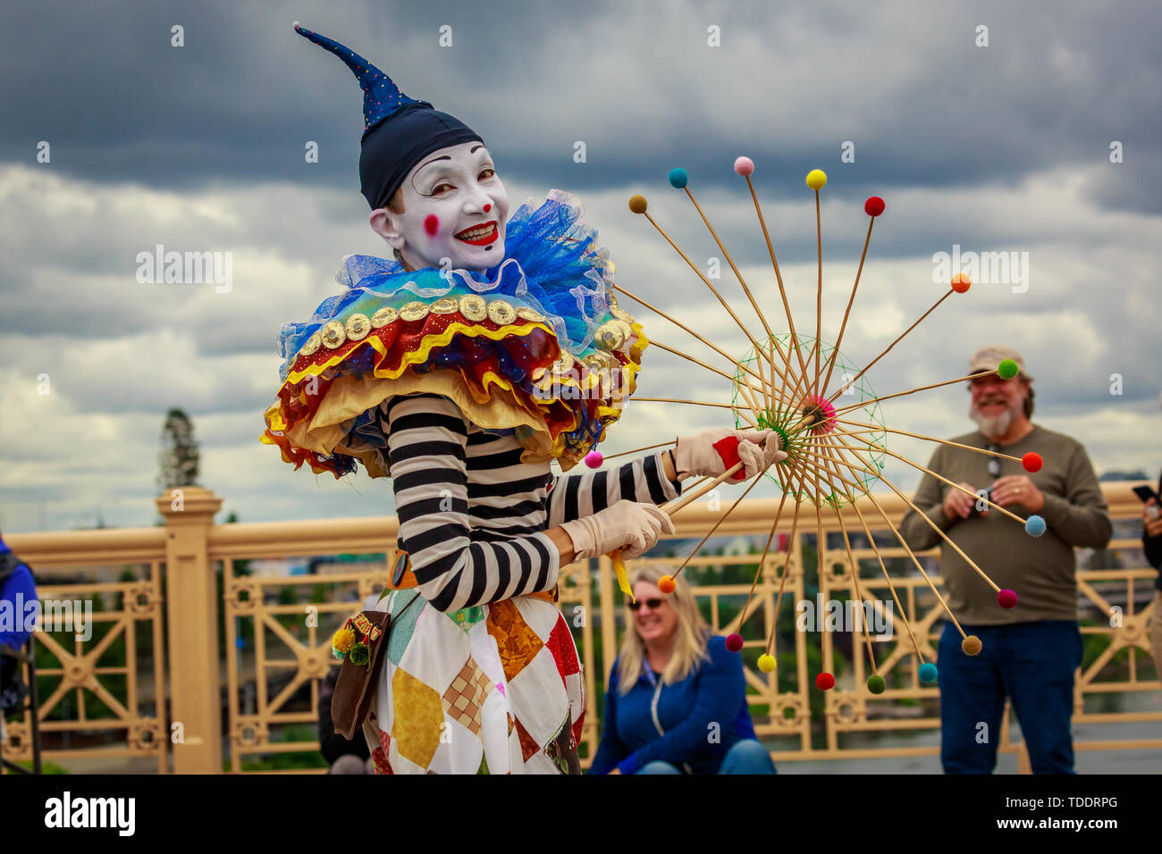 Portland, Oregon, USA - June 8, 2019: Rose Festival Circus Corps in the ...