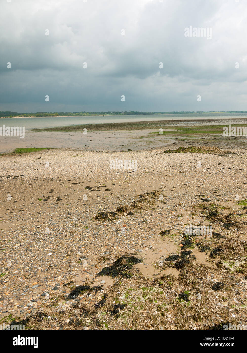 Beautiful harbour landscape scene outside summer bar coast; england ...