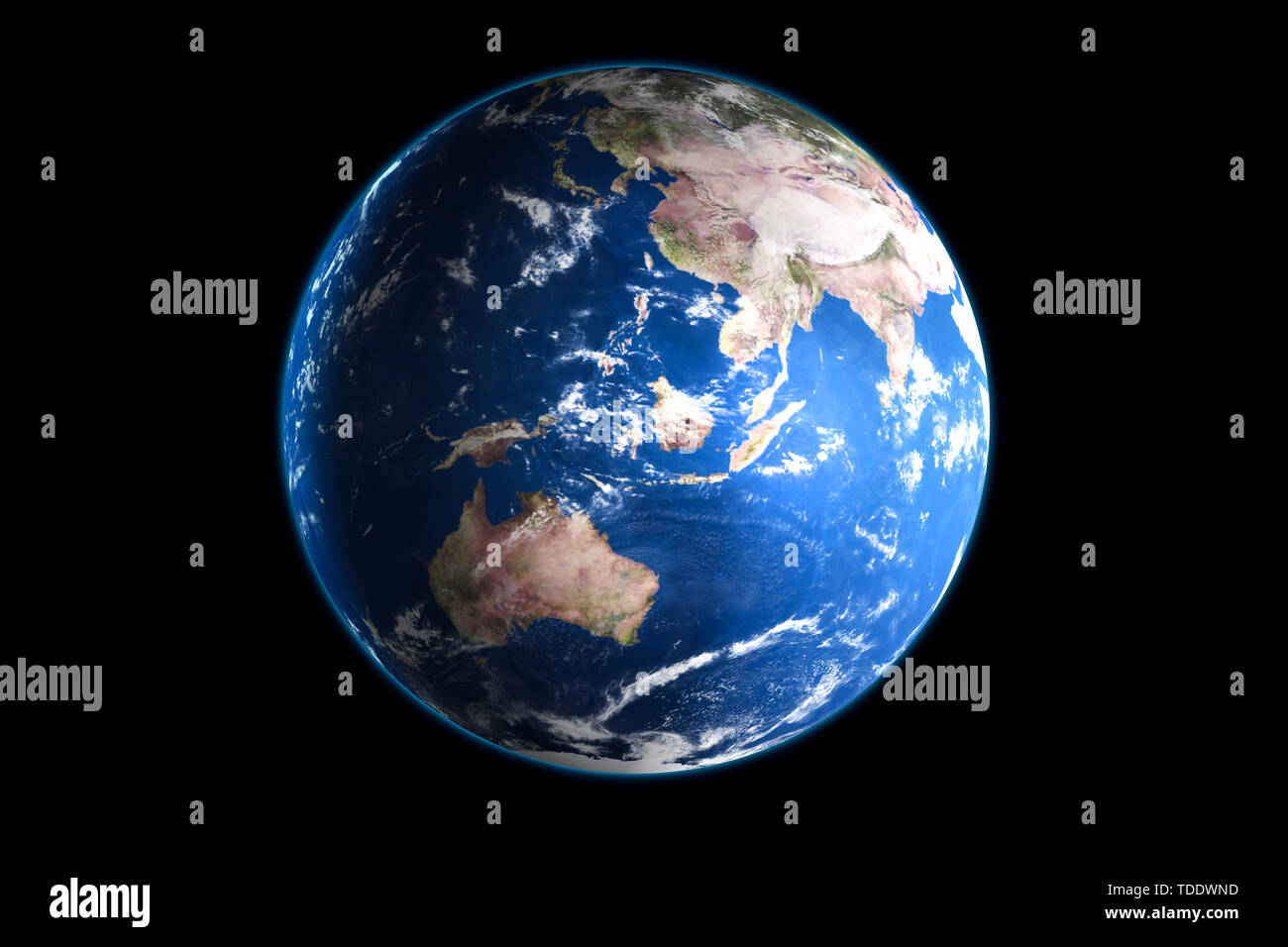 Ultra Realistic Earth from Space 3d illustration Stock Photo - Alamy