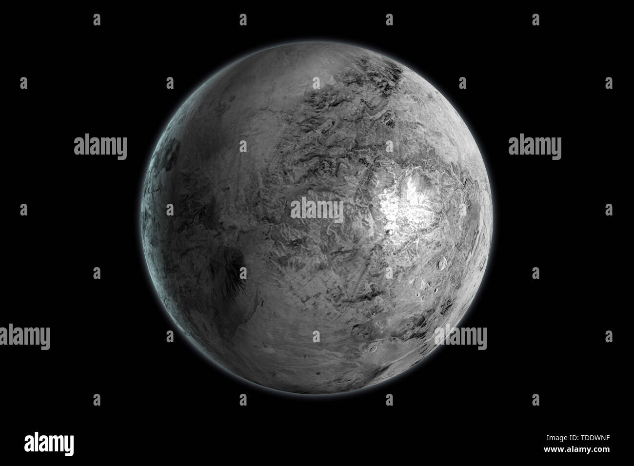 Haumea dwarf planet in the outer space. 3D render Stock Photo - Alamy