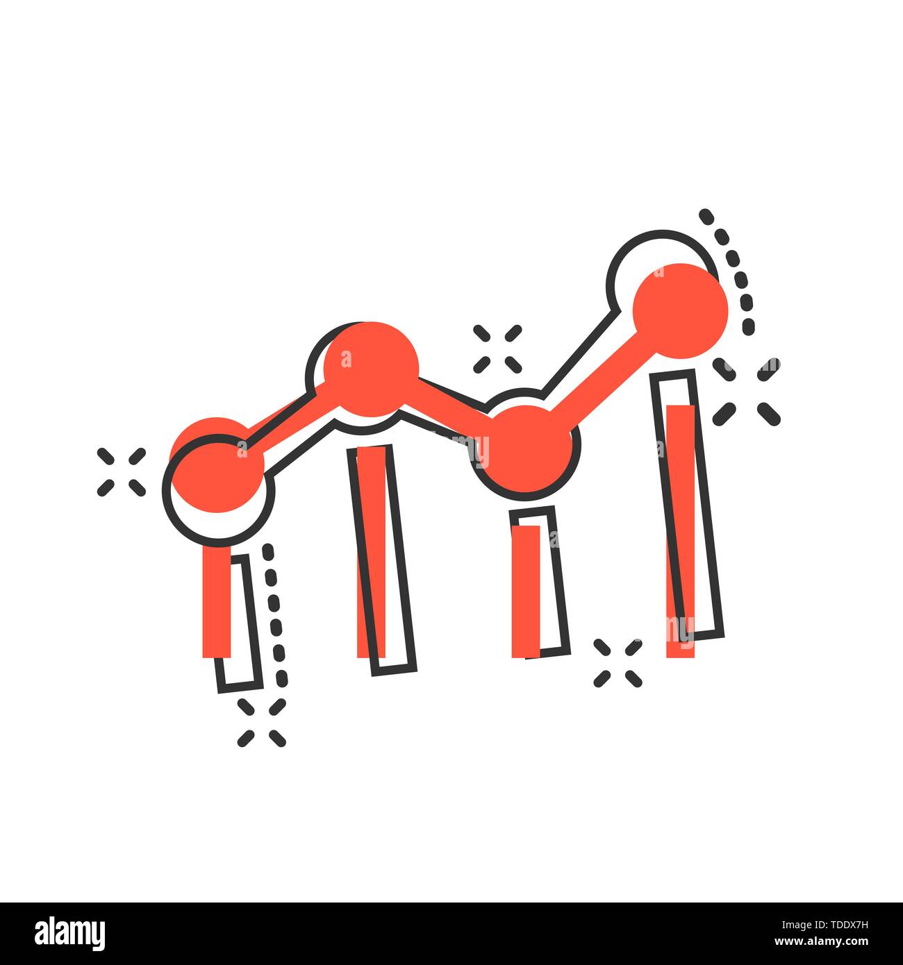 Benchmark measure icon in comic style. Dashboard rating vector cartoon ...