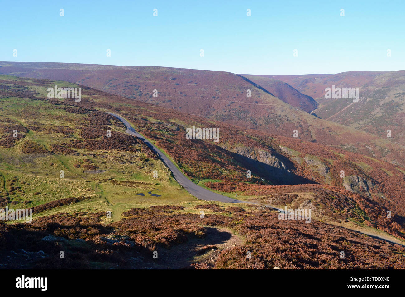 Shropshire hills road hi-res stock photography and images - Alamy
