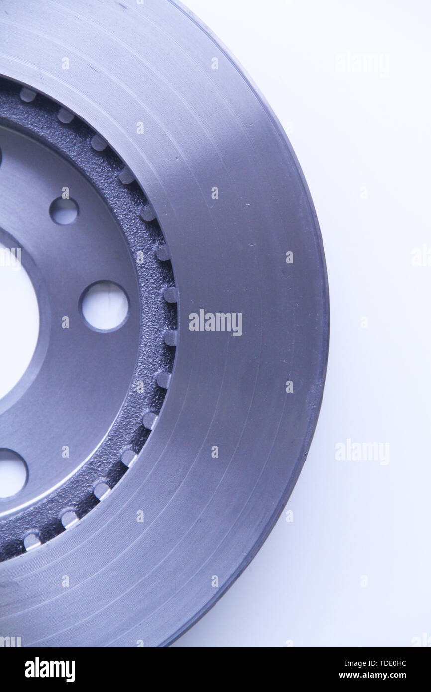 Car brake disc isolated on white background, São Paulo, Brazil Stock ...