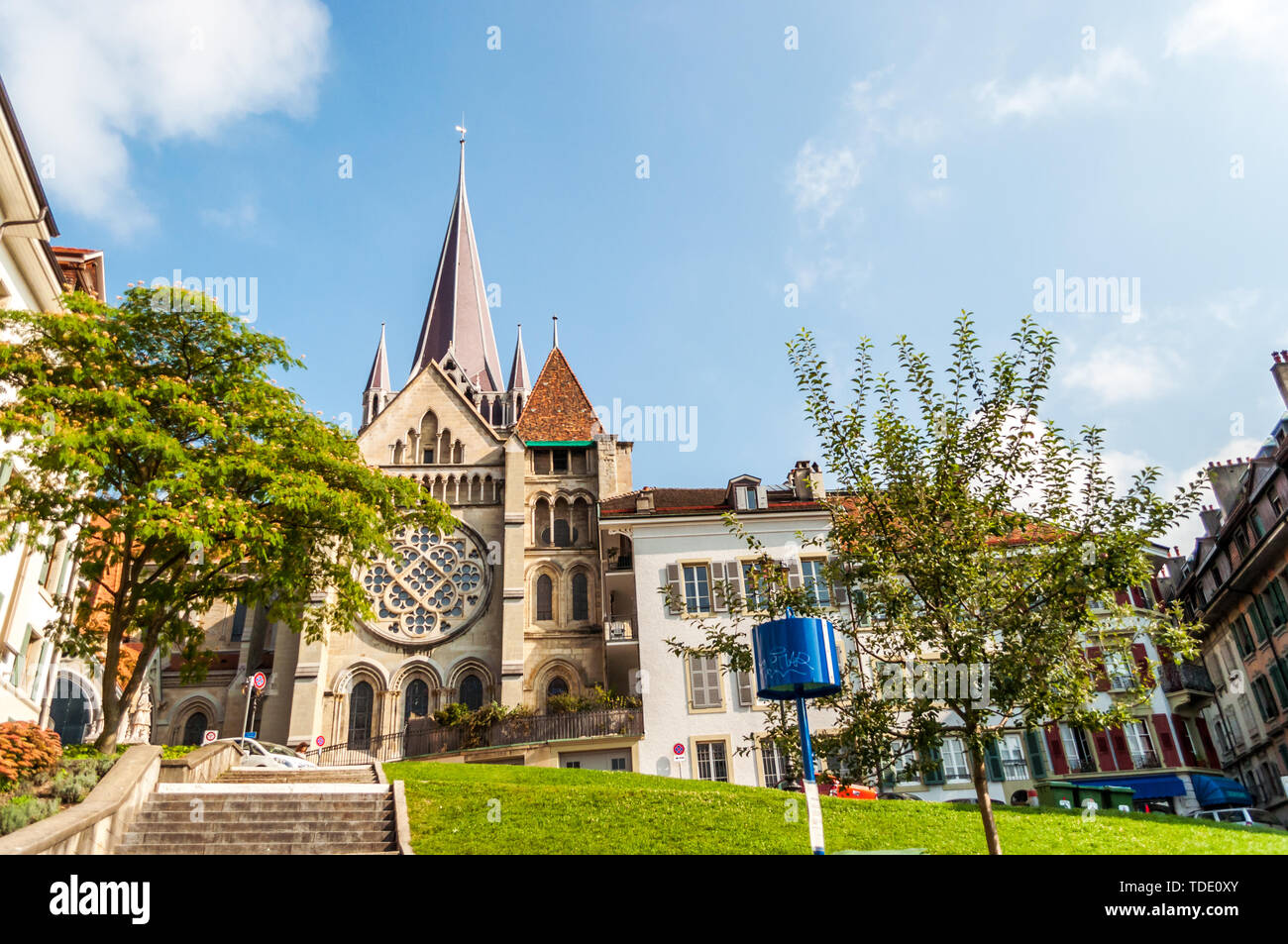 Church building close-up Stock Photo - Alamy