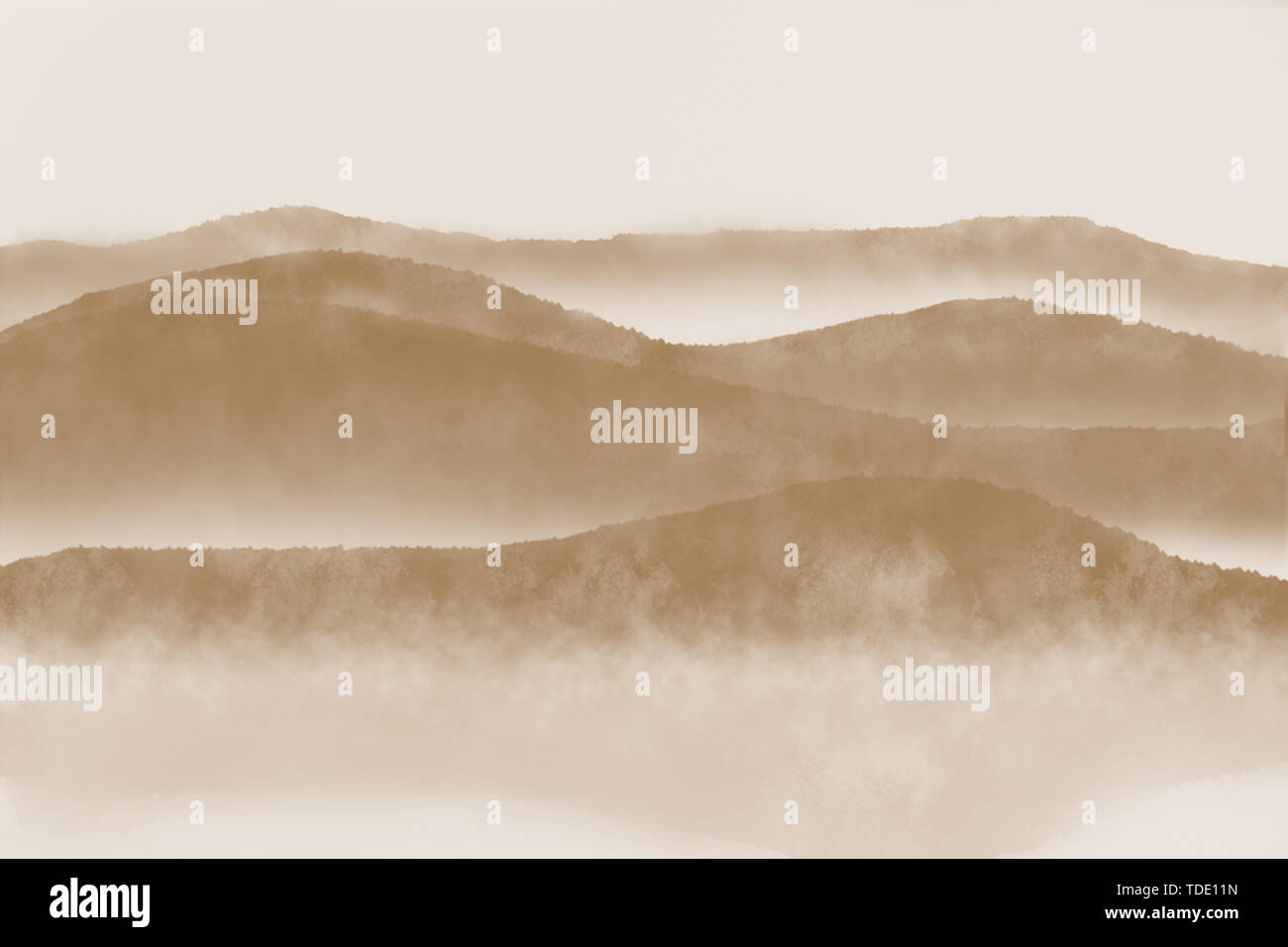 Simple abstract landscape painting hi-res stock photography and images ...