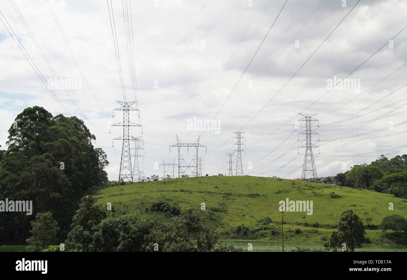 Telecommunication towers, São Paulo, Brazil Stock Photo - Alamy