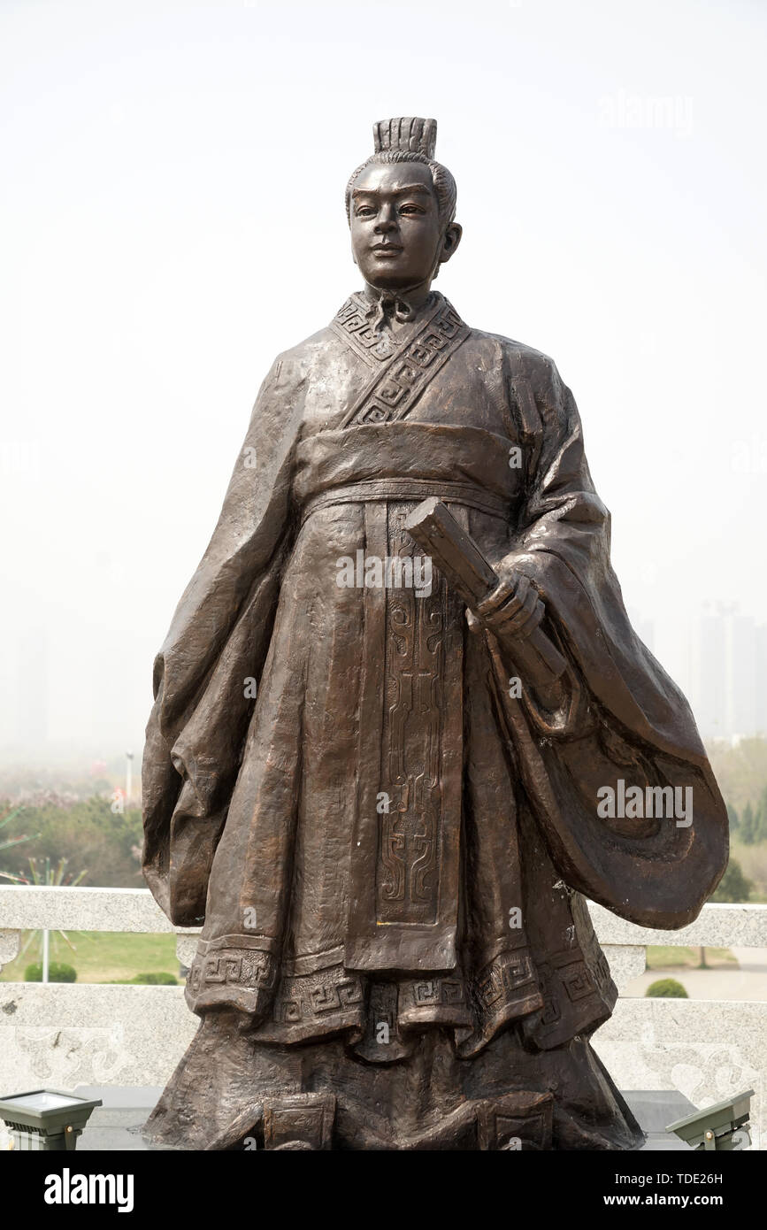 Portrait of ancient Qin characters Stock Photo - Alamy