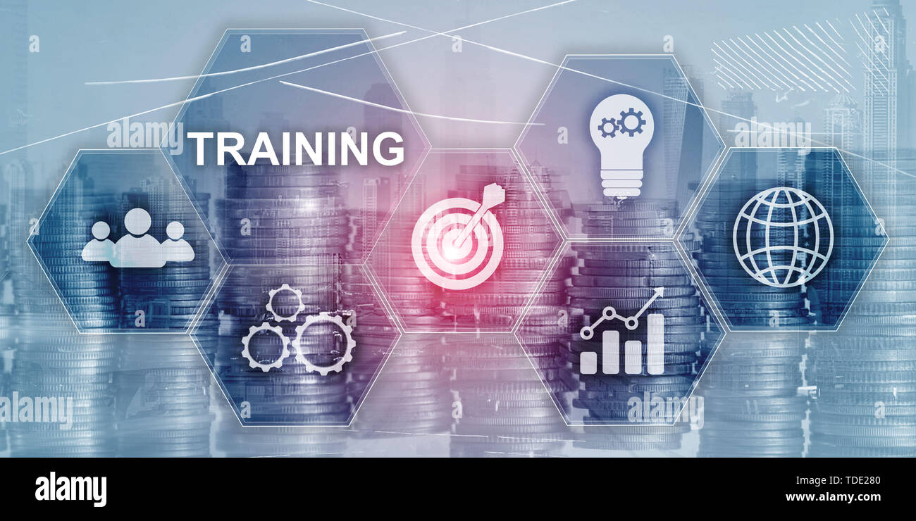 Training Webinar Business Internet Technology Concept. Inscription on ...