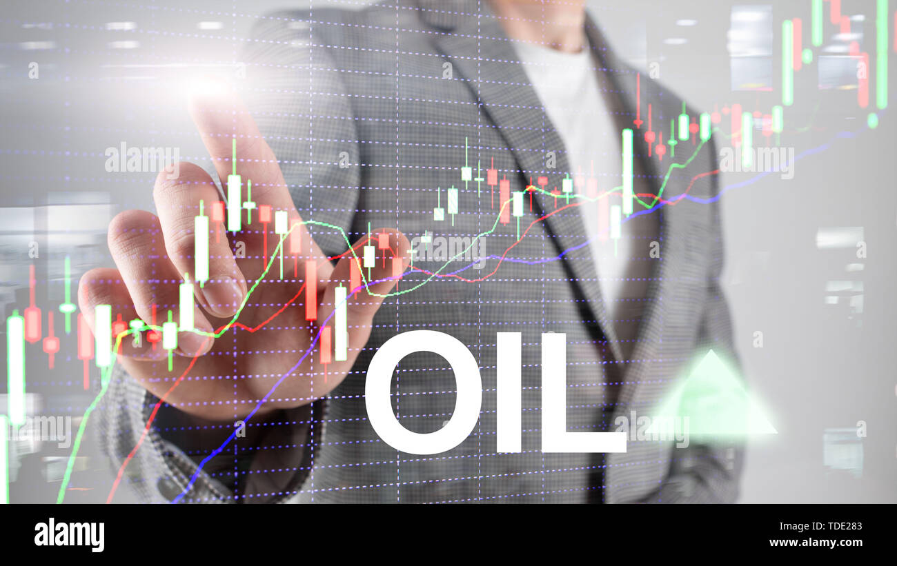 Oil trend up. Crude oil price stock exchange trading up. Price oil up ...
