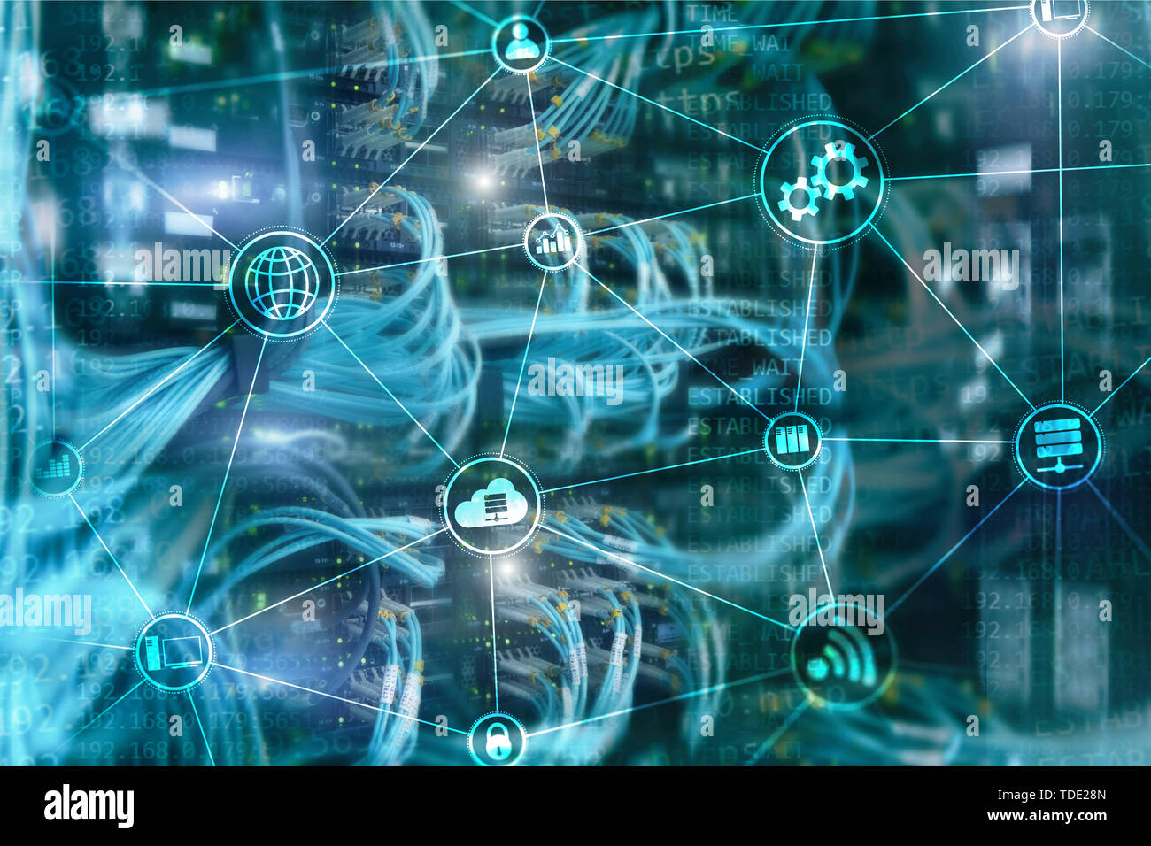 Virtual enterprise network architecture hi-res stock photography and ...