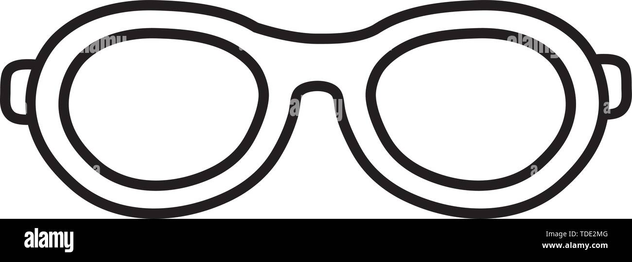 glasses lens cartoon vector illustration graphic design Stock Vector ...